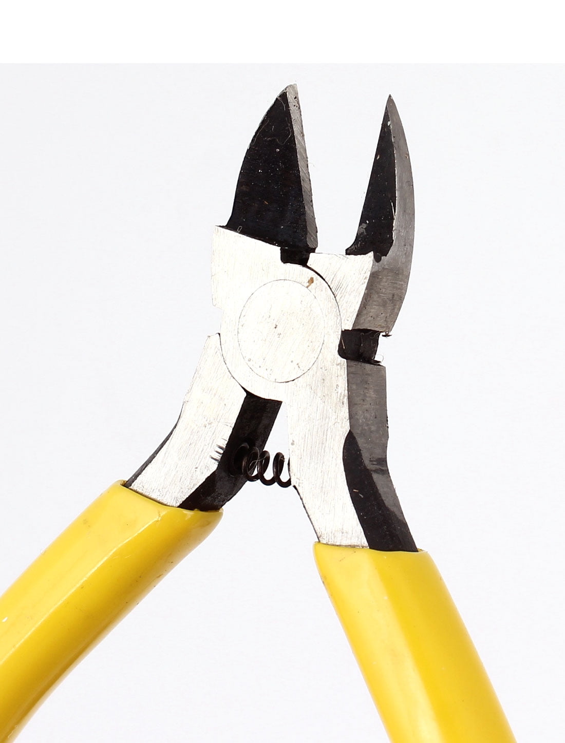 Unique Bargains Yellow Plastic Coated Handle Spring Loaded Side Cutting ...