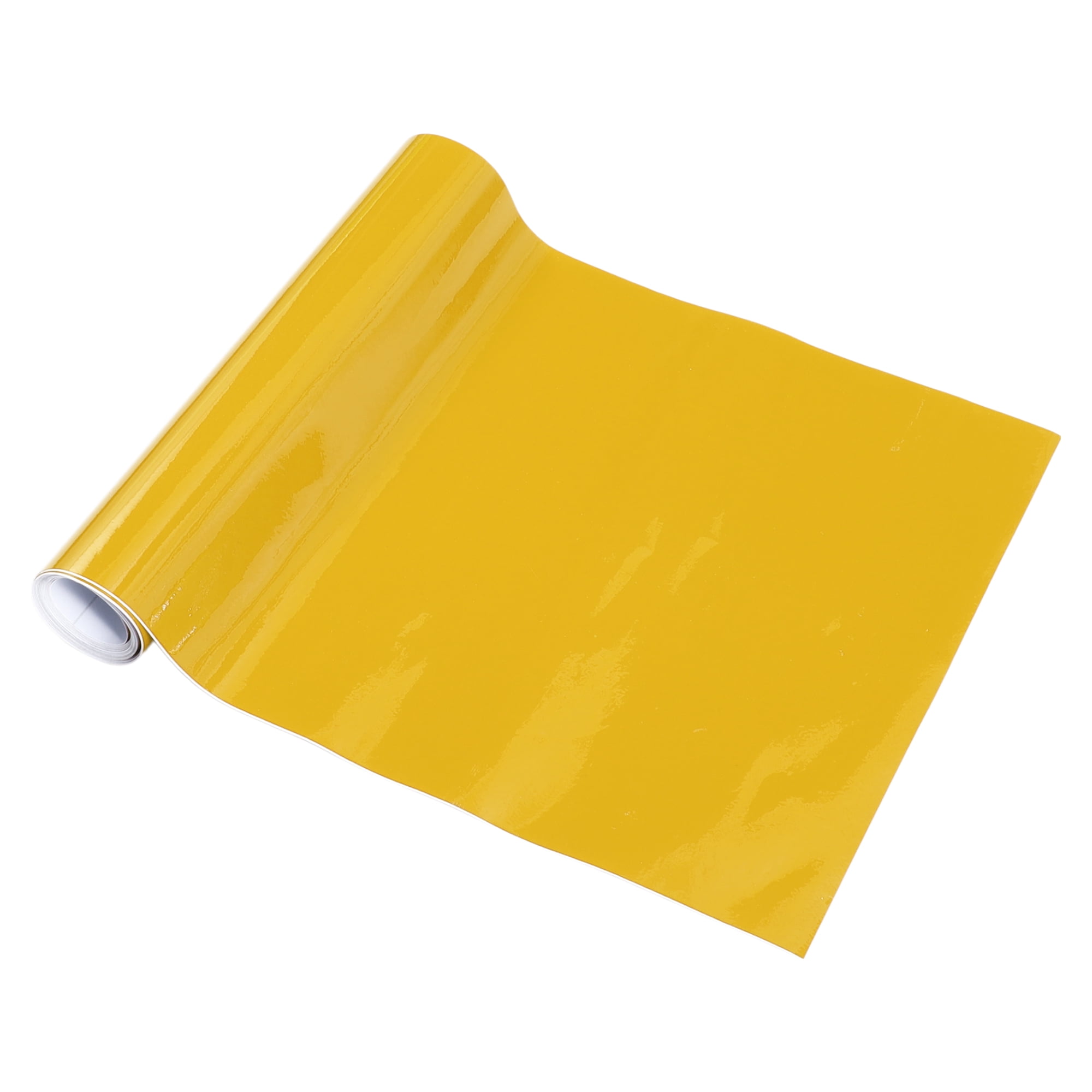 Unique Bargains Yellow Protective Car Wrap Film 0.66ft x 59.84inch ...
