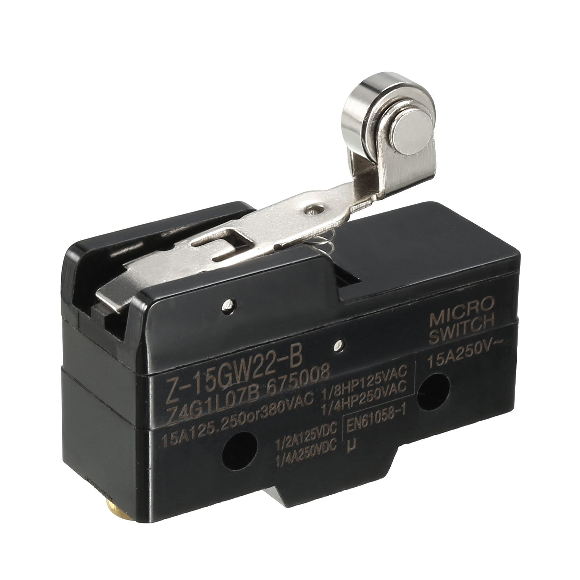 Unique Bargains Z-15GW22-B 1NO + 1NC Hinge Roller Lever Micro Action Switch - Walmart.com