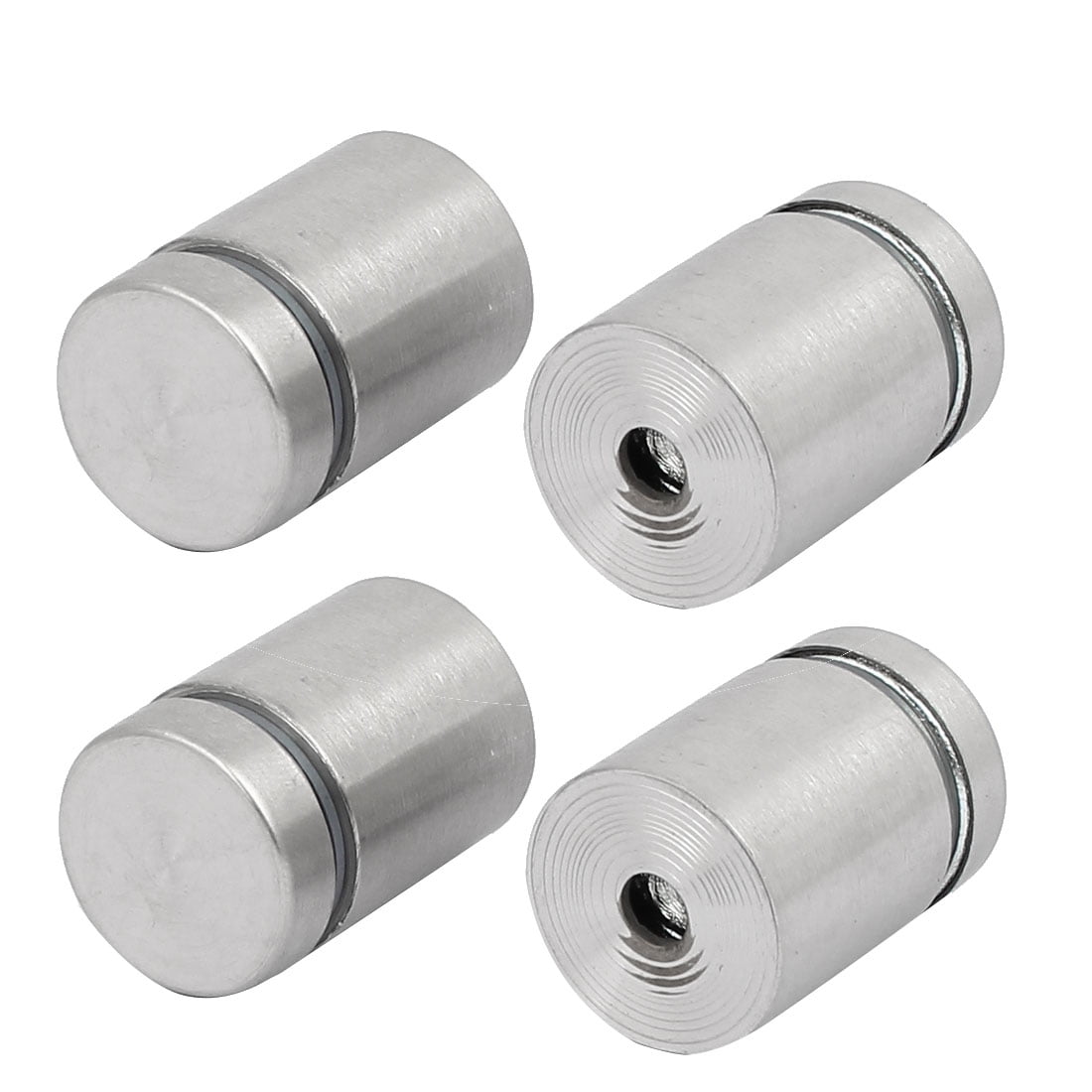 Unique Bargains19mmx25mm Stainless Steel Glass Table Spacers Standoff ...