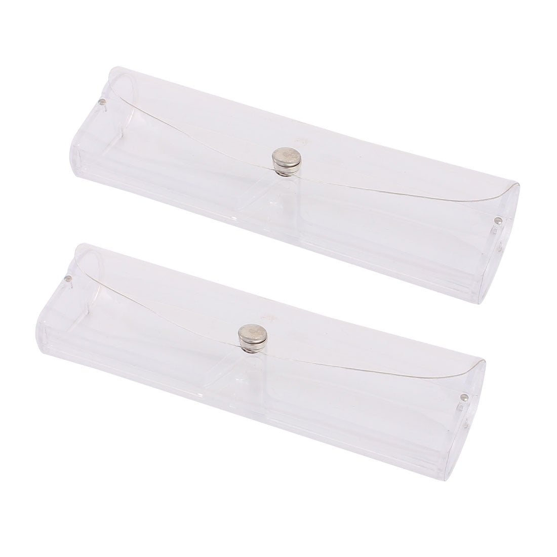 Unique Bargains2pcs Clear Transparent Plastic Eyeglasses Cases Glasses ...
