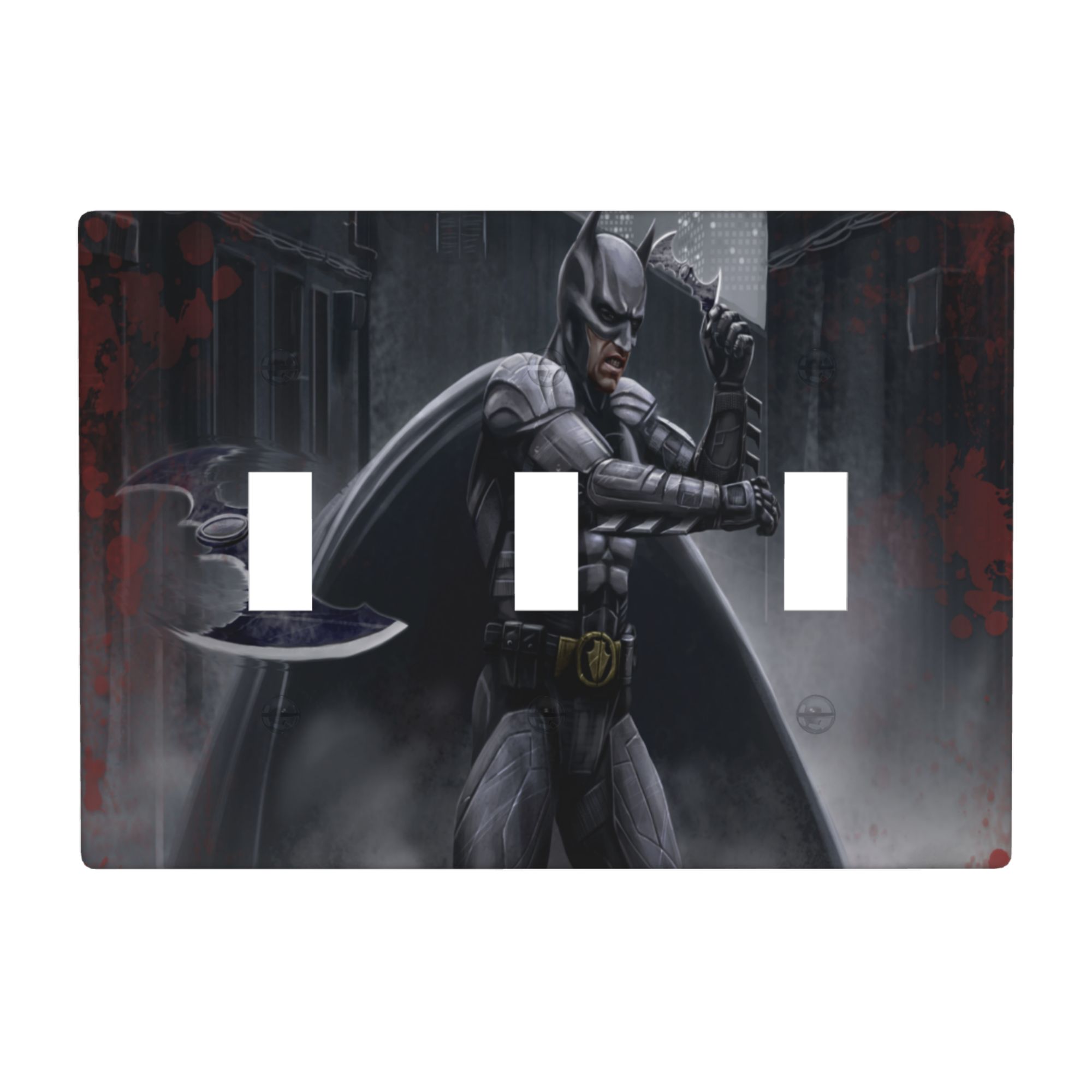 Unique Batman Cartoon - Themed Triple Toggle Switch Decorative Panel ...