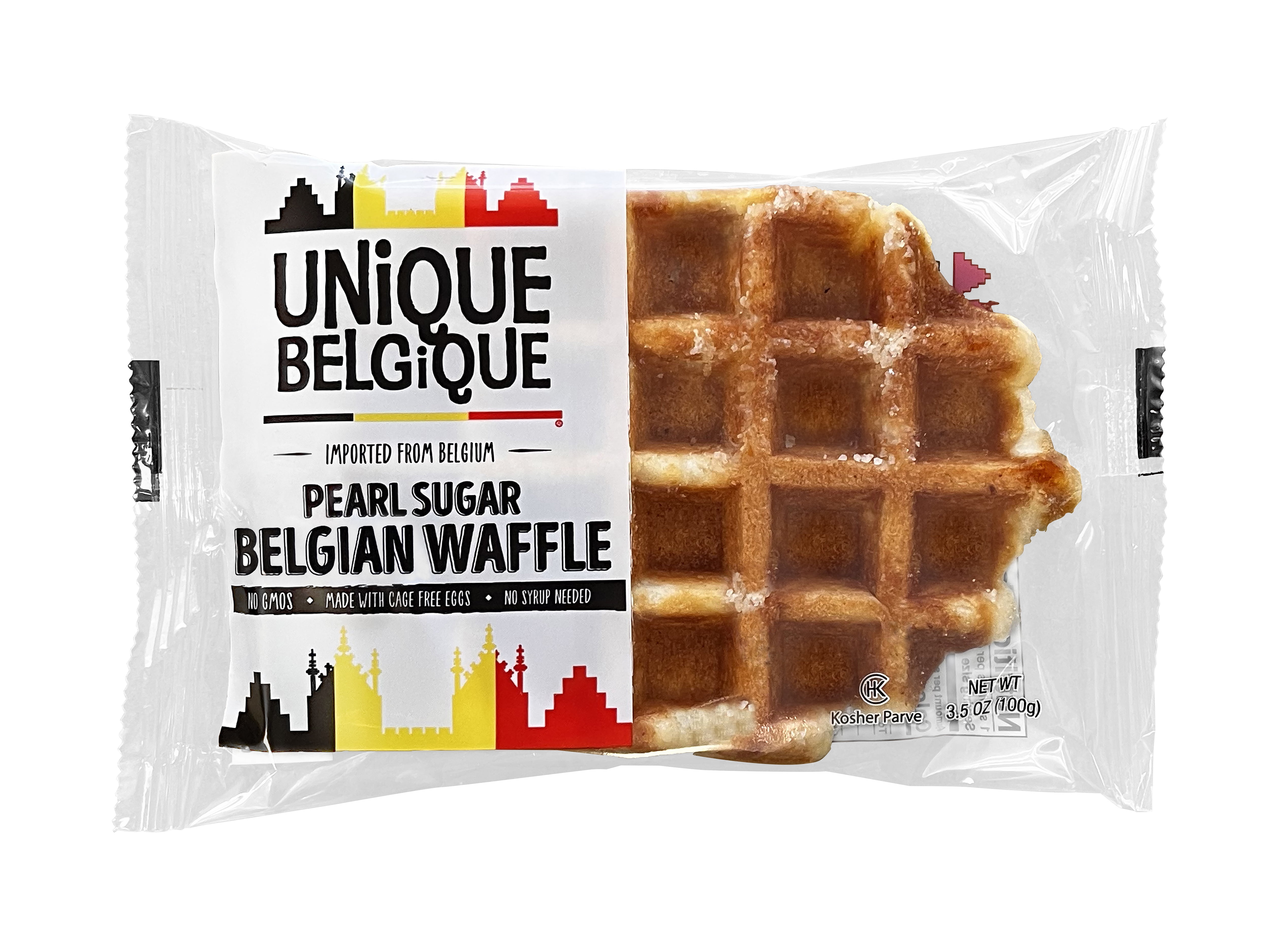 Unique Belgique Authentic Belgian Pearl Sugar Waffles, Crunchy and Soft ...