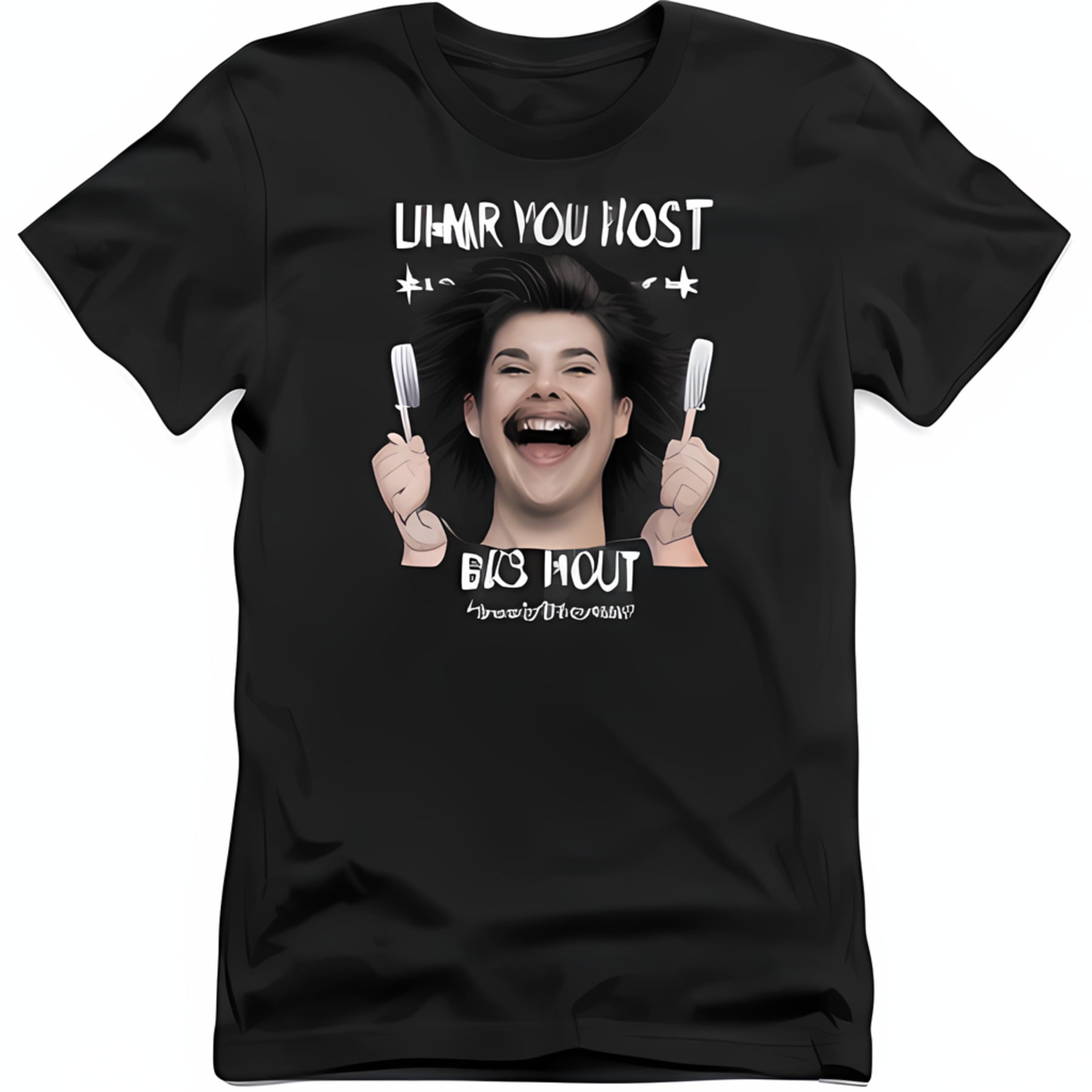 Unique Black T-Shirt: Mandy Moore Inspired Design with Portuguese ...