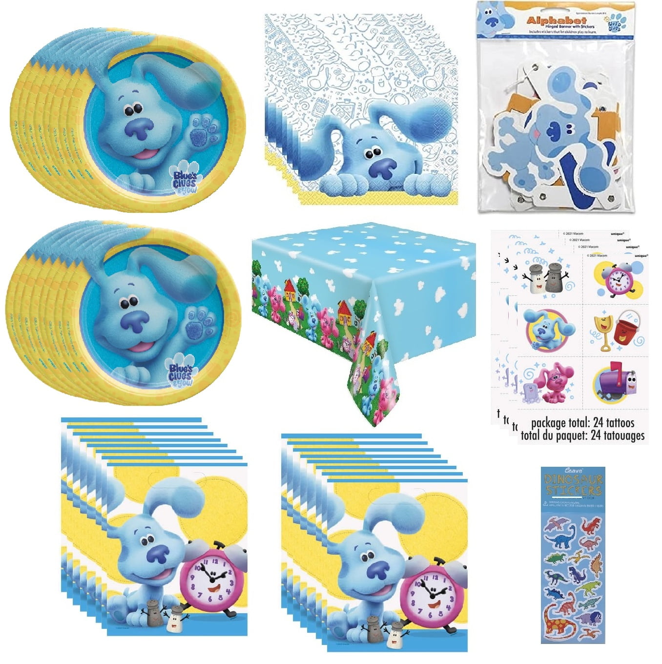 Unique Blue's Clues Birthday Party Supply Sets with Accessories ...
