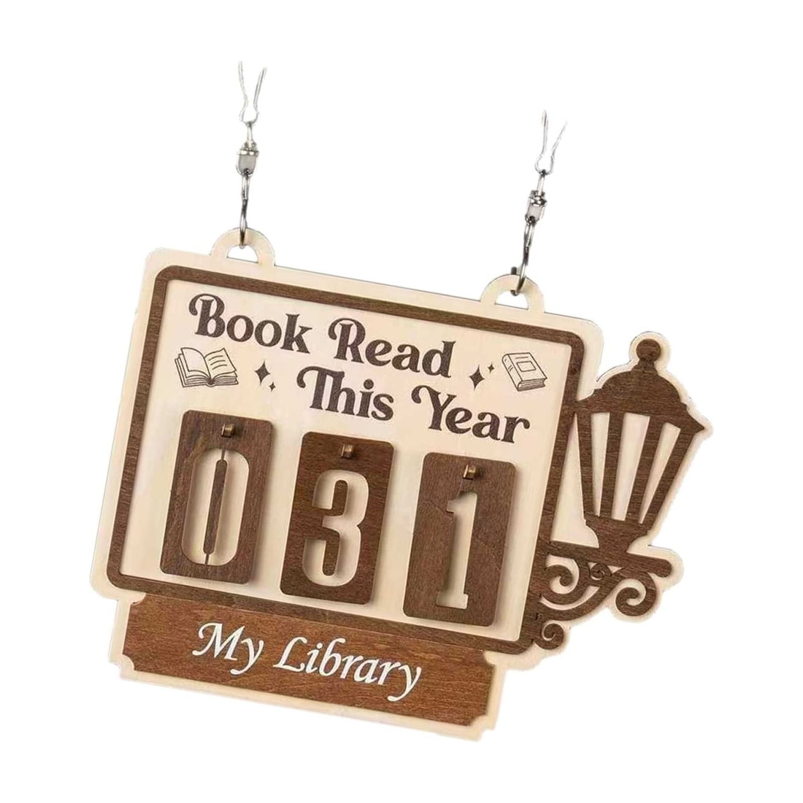 Unique Bookish Sign Wall Bookshelf Reading Counter Book Tracking Board ...