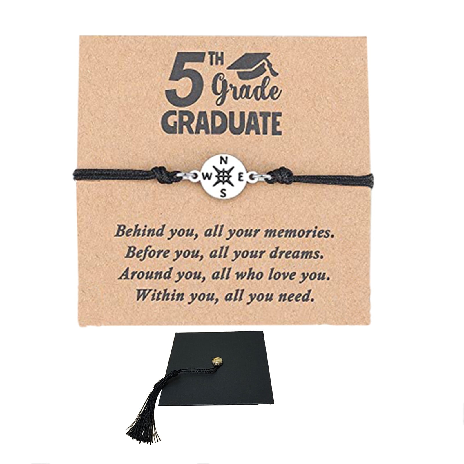 Unique Bracelets 2025 Graduation Gifts-State Map Compass, Charm ...