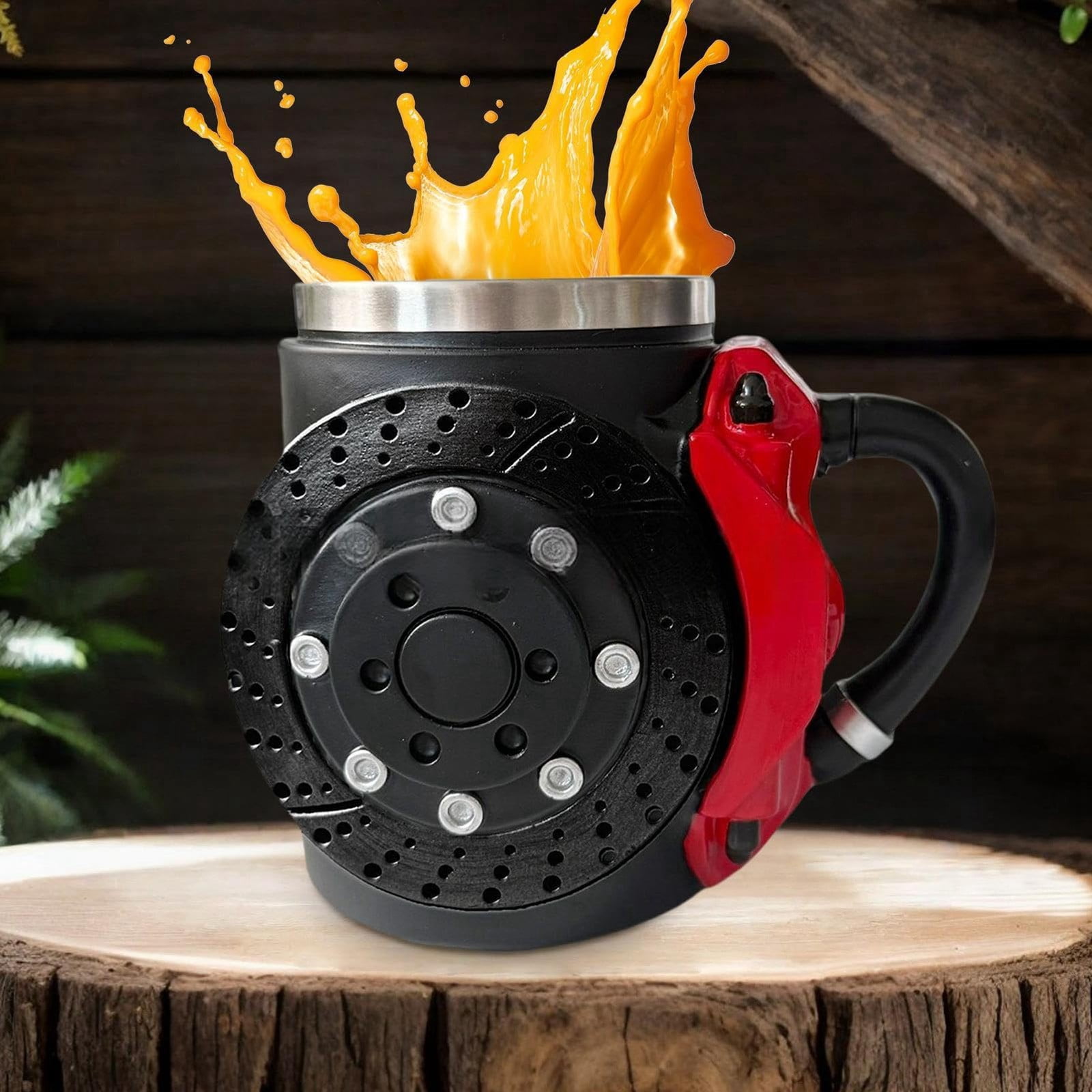 Unique Brake Caliper Mug - Resin and Stainless Steel Water Cup for ...
