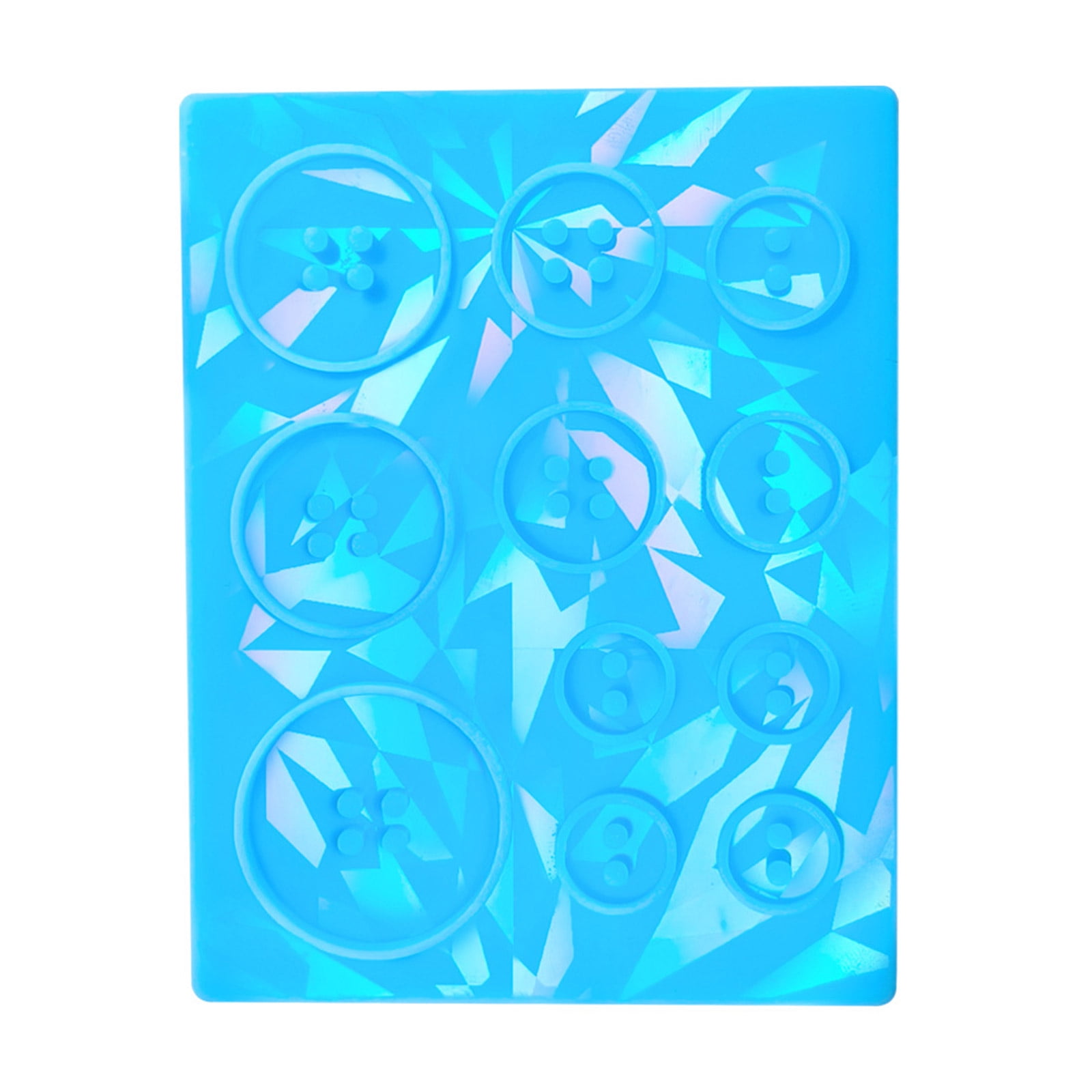 Unique Buttons Silicone Molds Sparkling Effect Button Pendant Molds ...