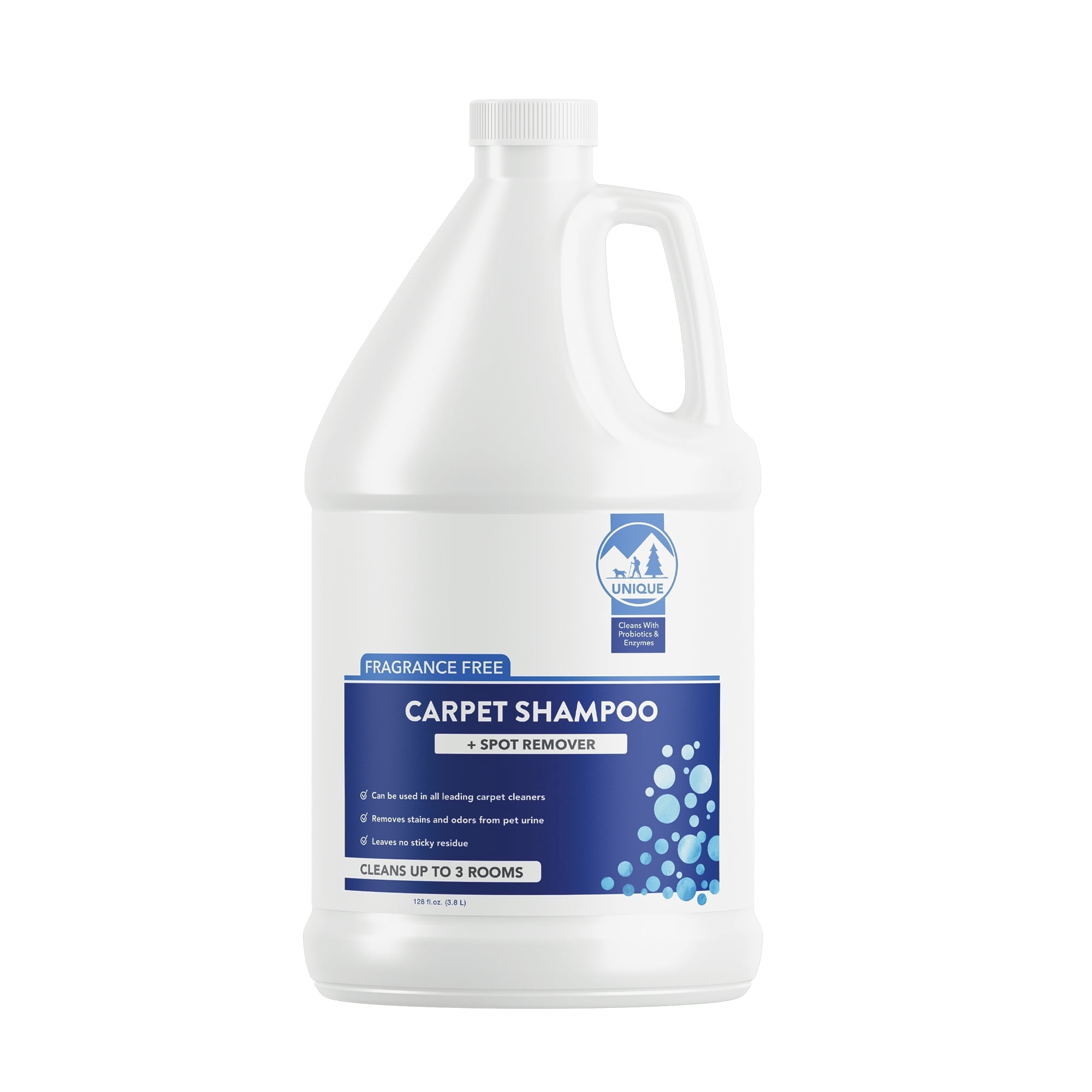 Unique Carpet Shampoo, Stain Remover Bio-Enzymatic Concentrate, Cleaner ...