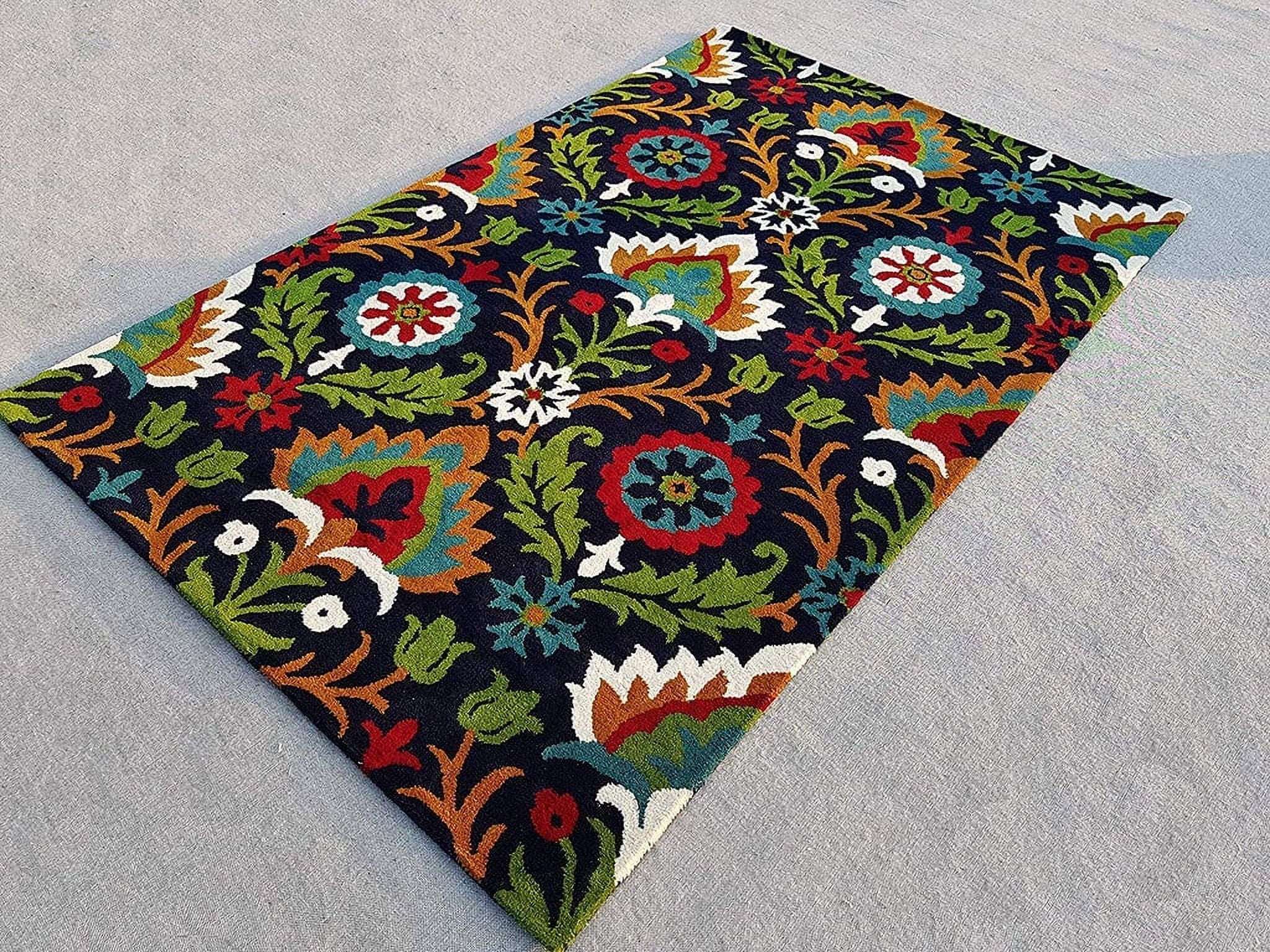 Unique Carpets Hand Made Hand Tufted Black And White Modern Designer ...