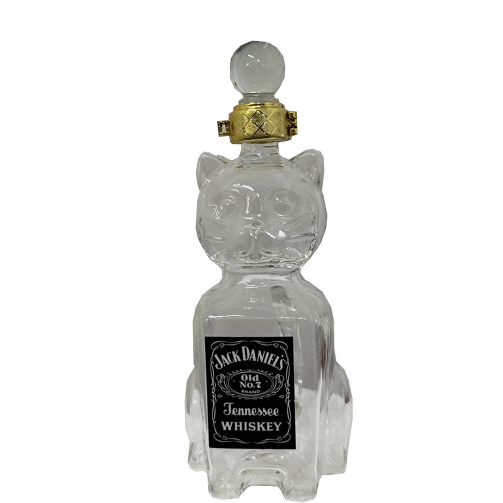 Unique Cat-Shaped Glass Liquor Bottle Decorative Whiskey Decanter for ...