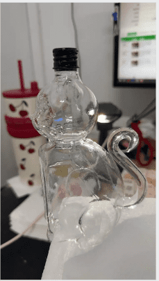 Unique Cat-Shaped Glass Liquor Bottle Decorative Whiskey Decanter for ...