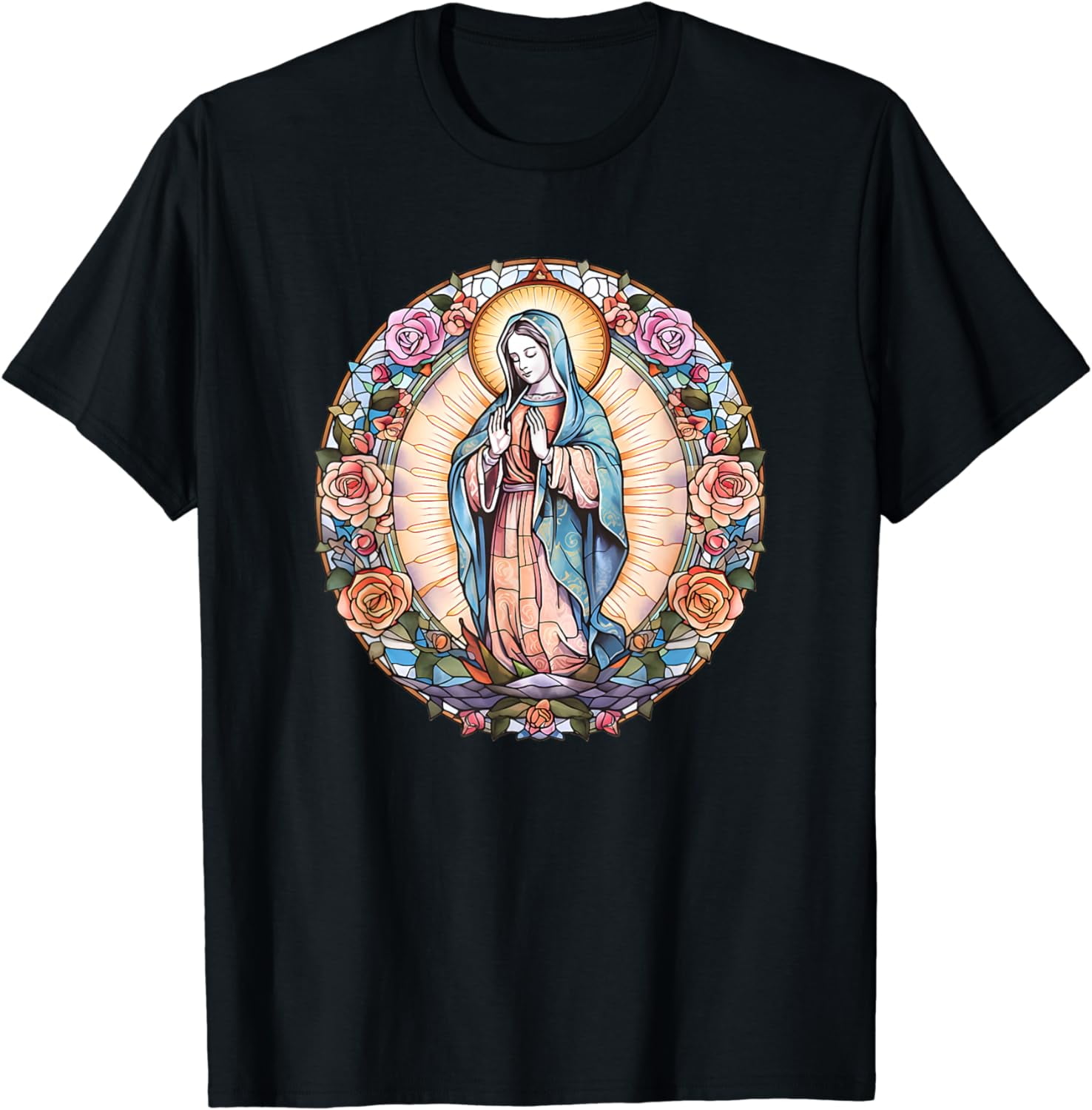 Unique Christian Mom Catholic Saint Pictures Of Virgin Mary T-Shirt ...