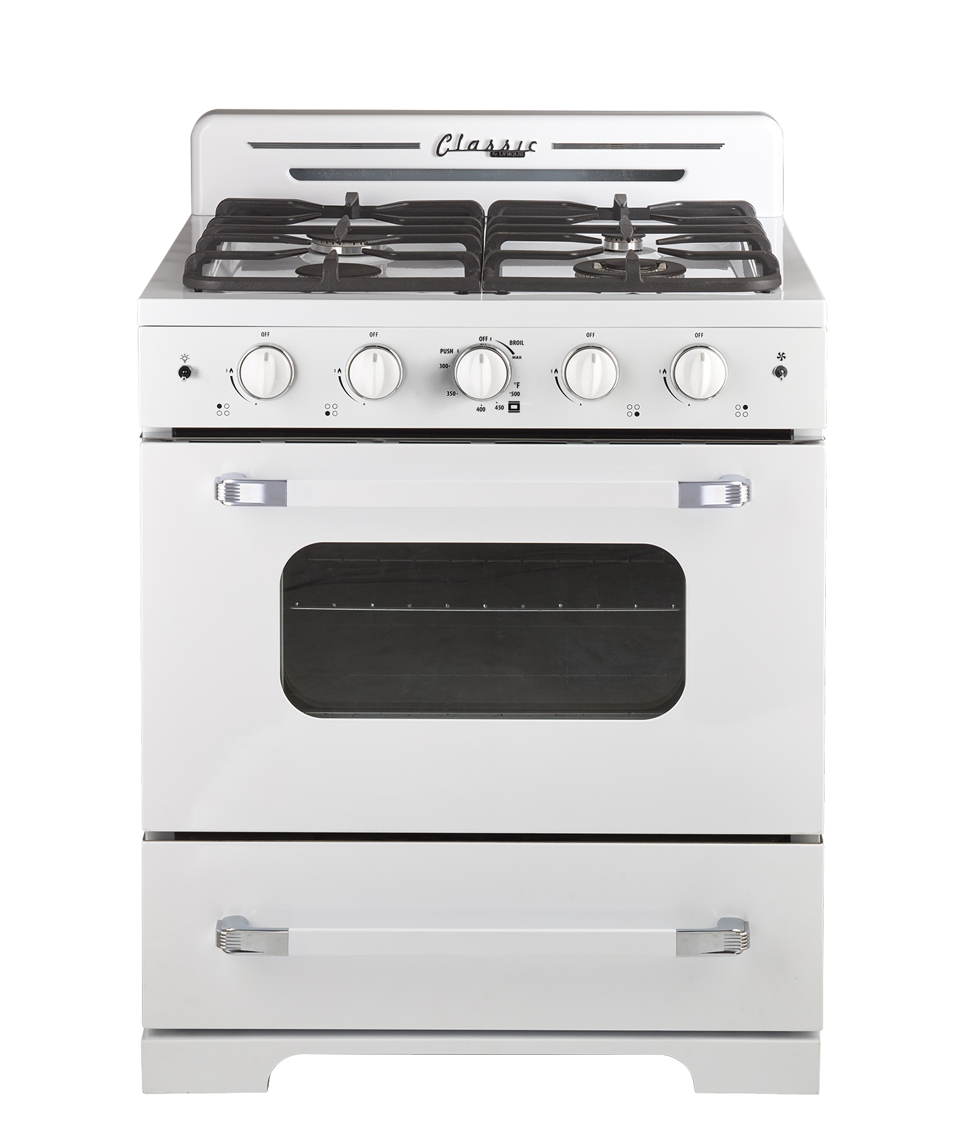 Unique Classic Retro 30" 3.9 cu/ft Freestanding Gas Range with ...