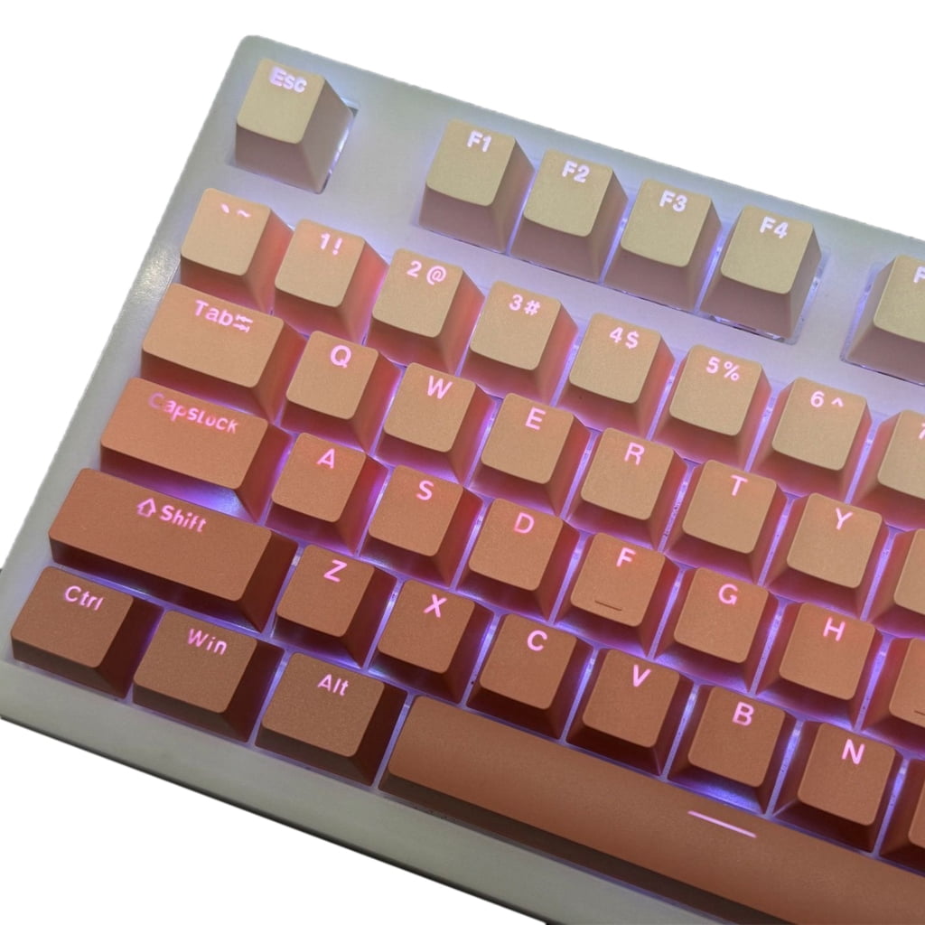 Unique Color Keycap Ergonomic OEM Profile Keycaps Translucent Backlit ...