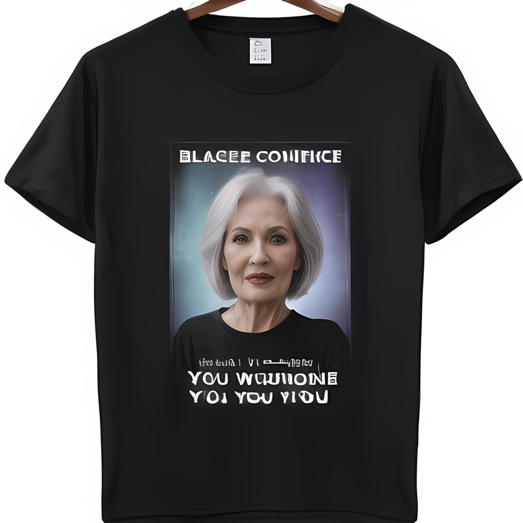 Unique Comic Book Style Portrait Black T-Shirt Featuring 'You Common ...