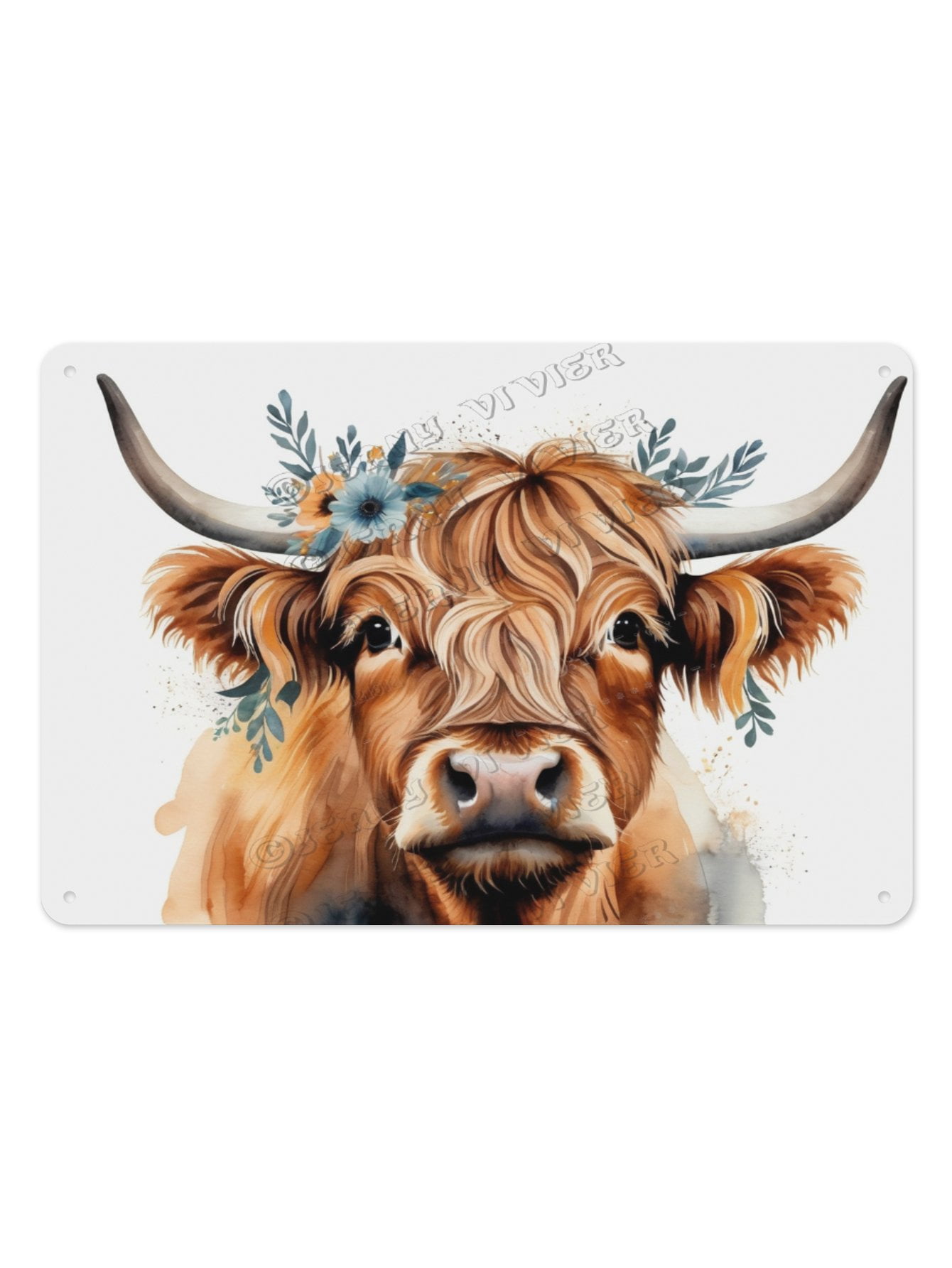 Unique Cow Aluminum Metal Sign, 8 x 12 Inches, Ideal for Your Farmhouse ...