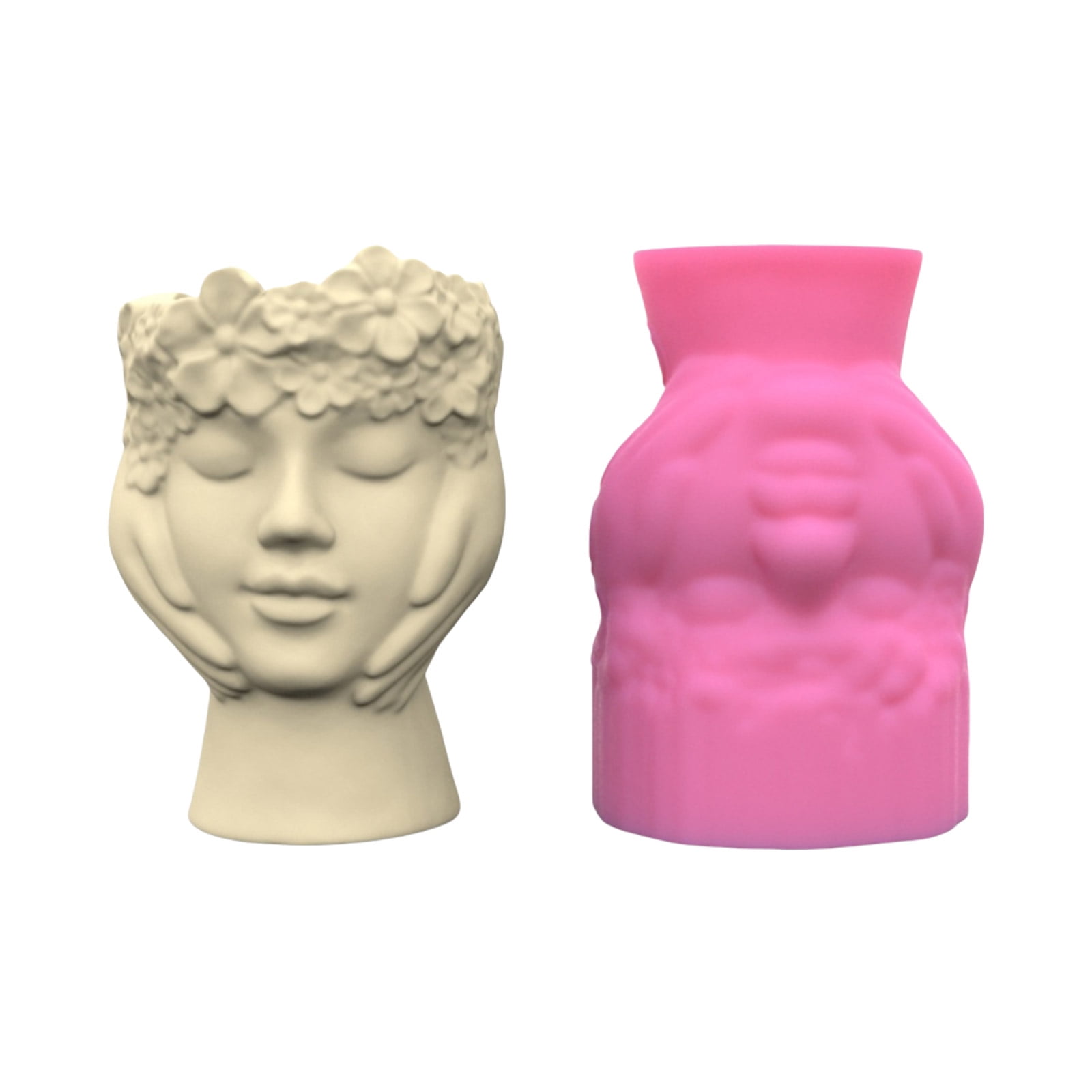 Unique Crafting Moulds Vase Molds Artistic Human Figure Shape Flowerpot ...