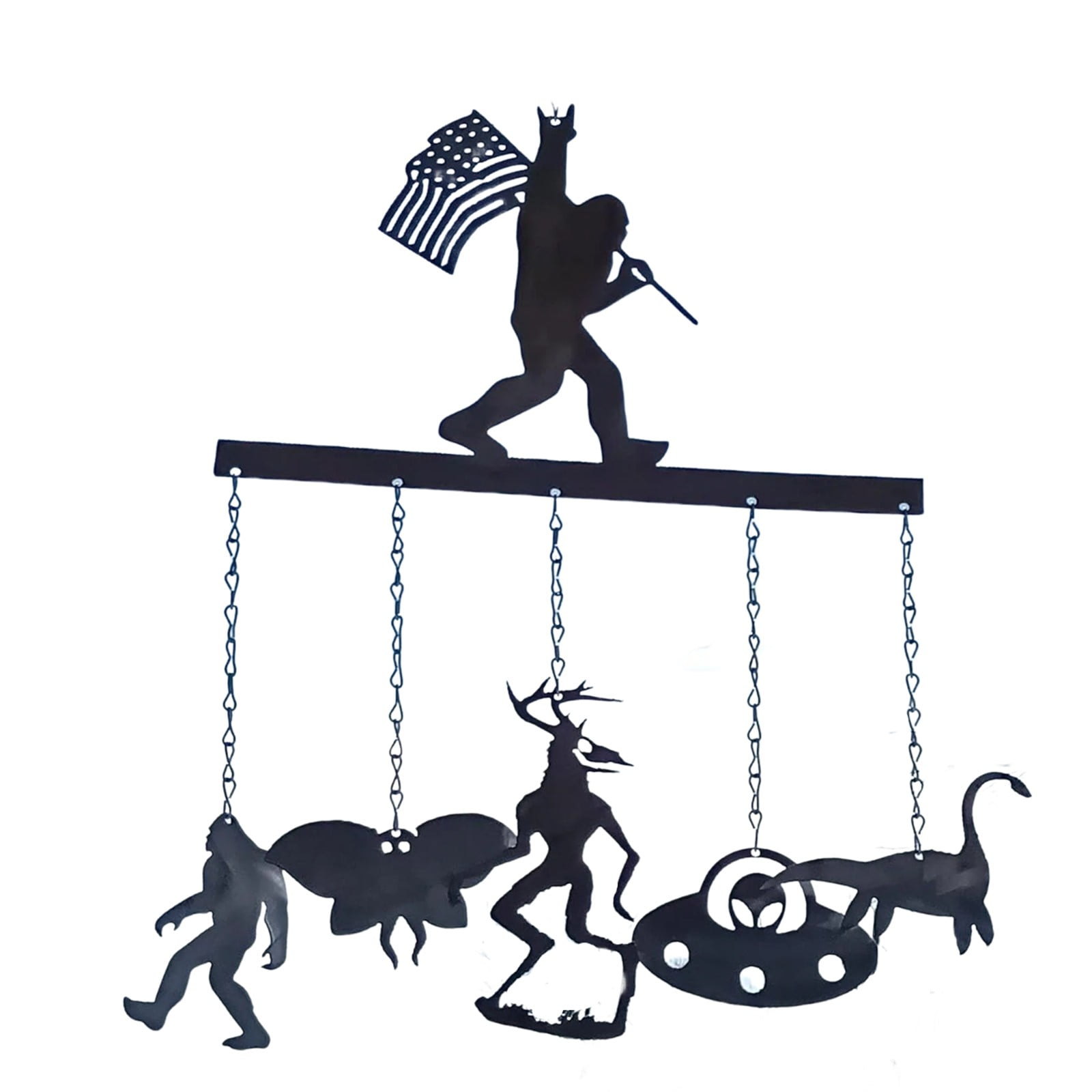 Unique Cryptid Legends Wind Chime, Rock 'n' Roll Inspired Decor for ...