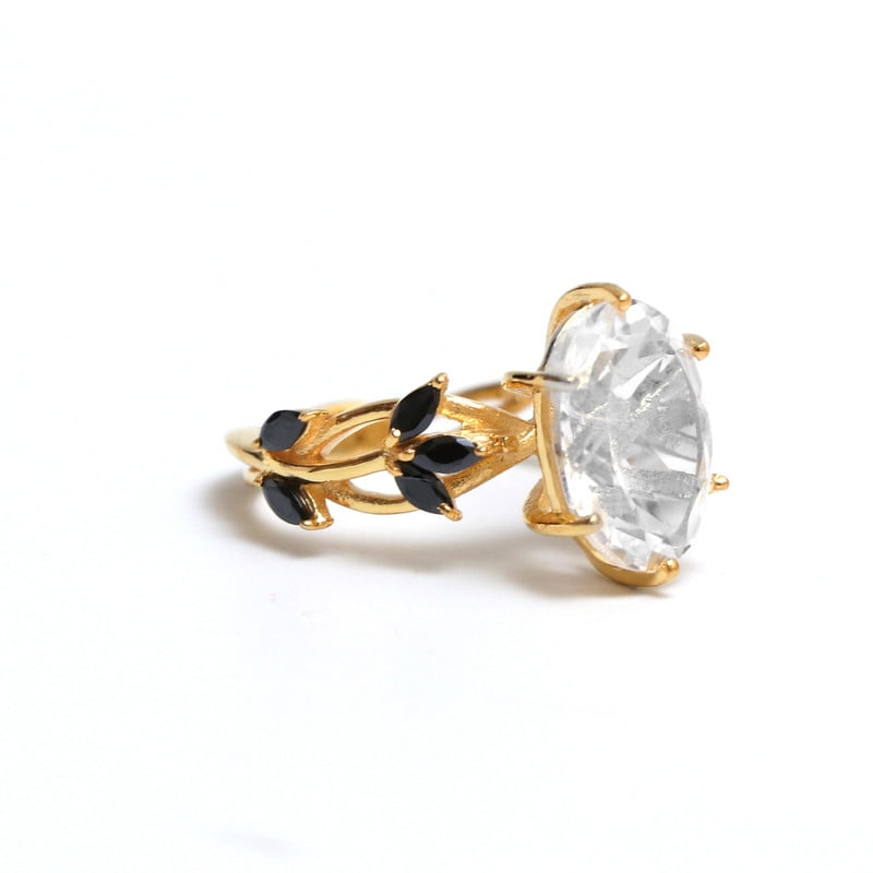 Unique Crystal Cocktail Ring-Engagement Ring-Vintage Promise Ring ...