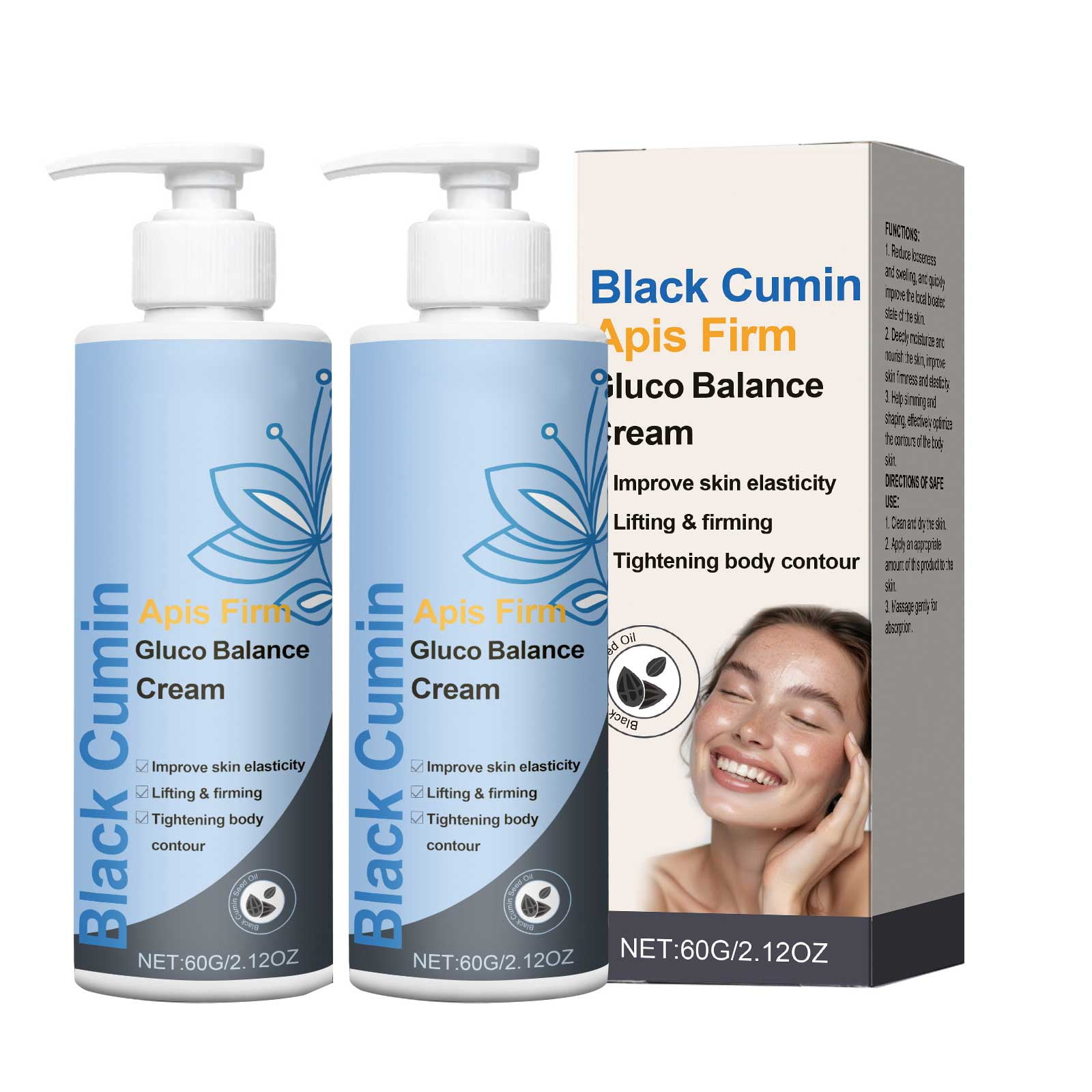 Unique Cumin Skin Soothing Cream - Anti-Aging & Hydrating - 87.6g to ...