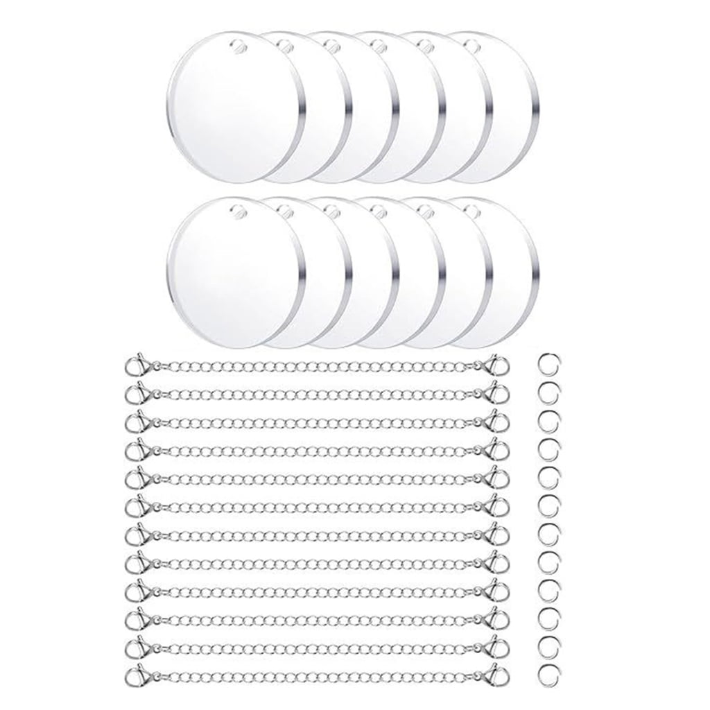 Unique Cup Decorations Round Plates with Silver Chain Jump Rings Board ...