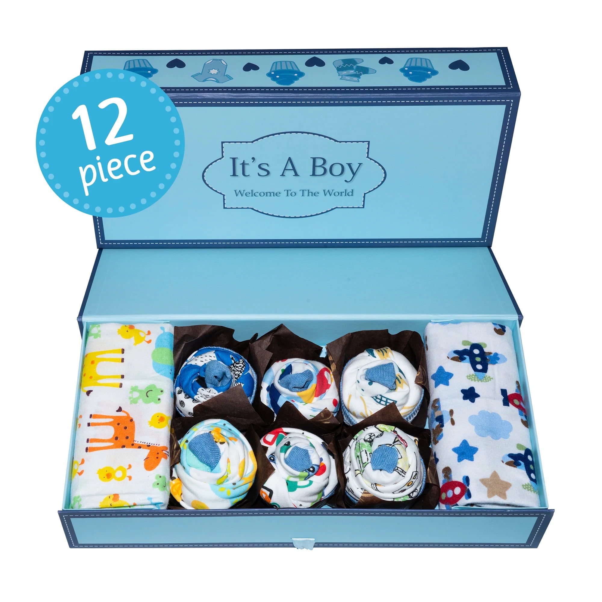 Unique Cupcake Baby Boy Gift, Newborn Gift Set, Adorable New Baby ...