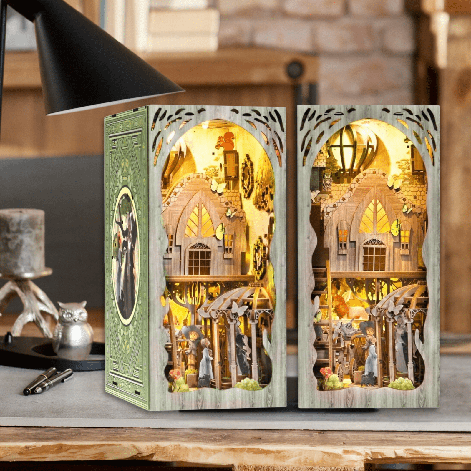 Unique DIY Book Nook Kit Build a 3D Wooden Puzzle Butterfly Collection ...