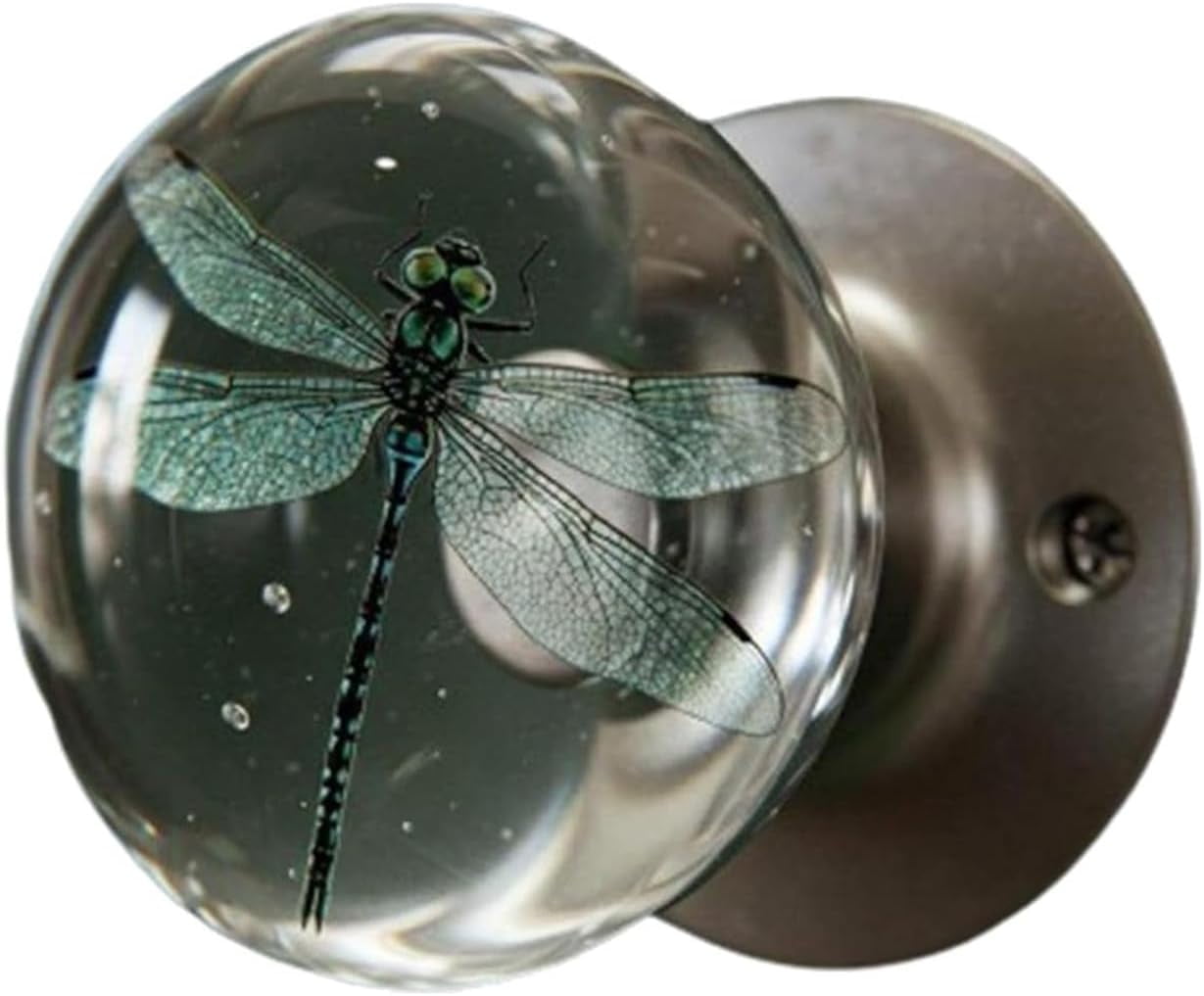 Unique Decorative Door Handle, Retro Round Resin Epoxy Flower Door Knob Retro, Floral & Animal ...