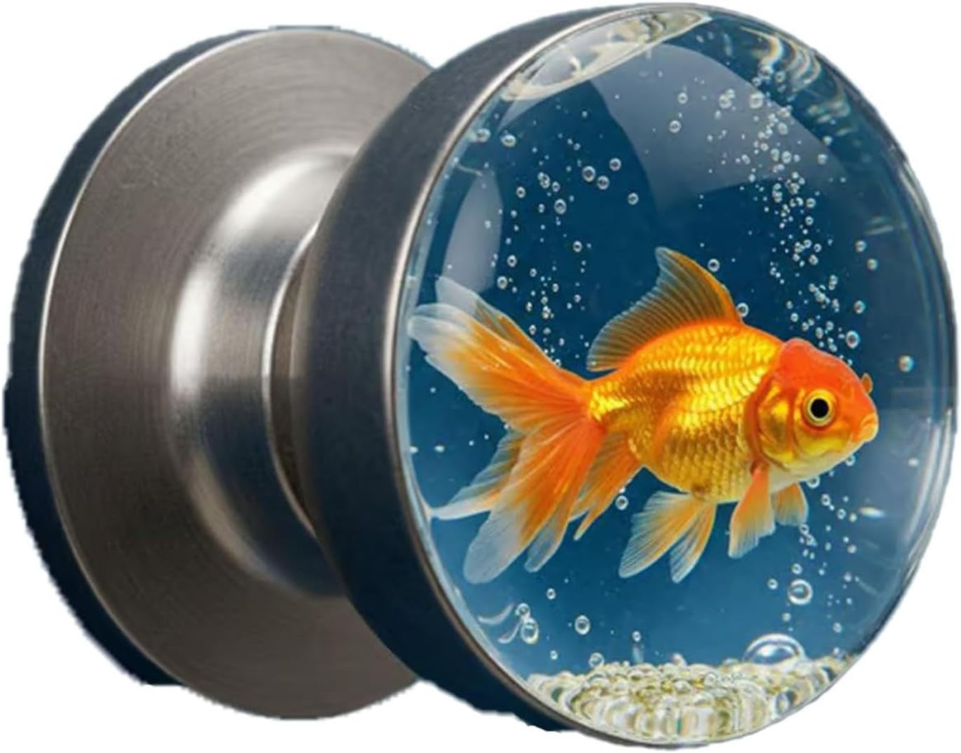 Unique Decorative Door Handle, Retro Round Resin Epoxy Flower Door Knob ...