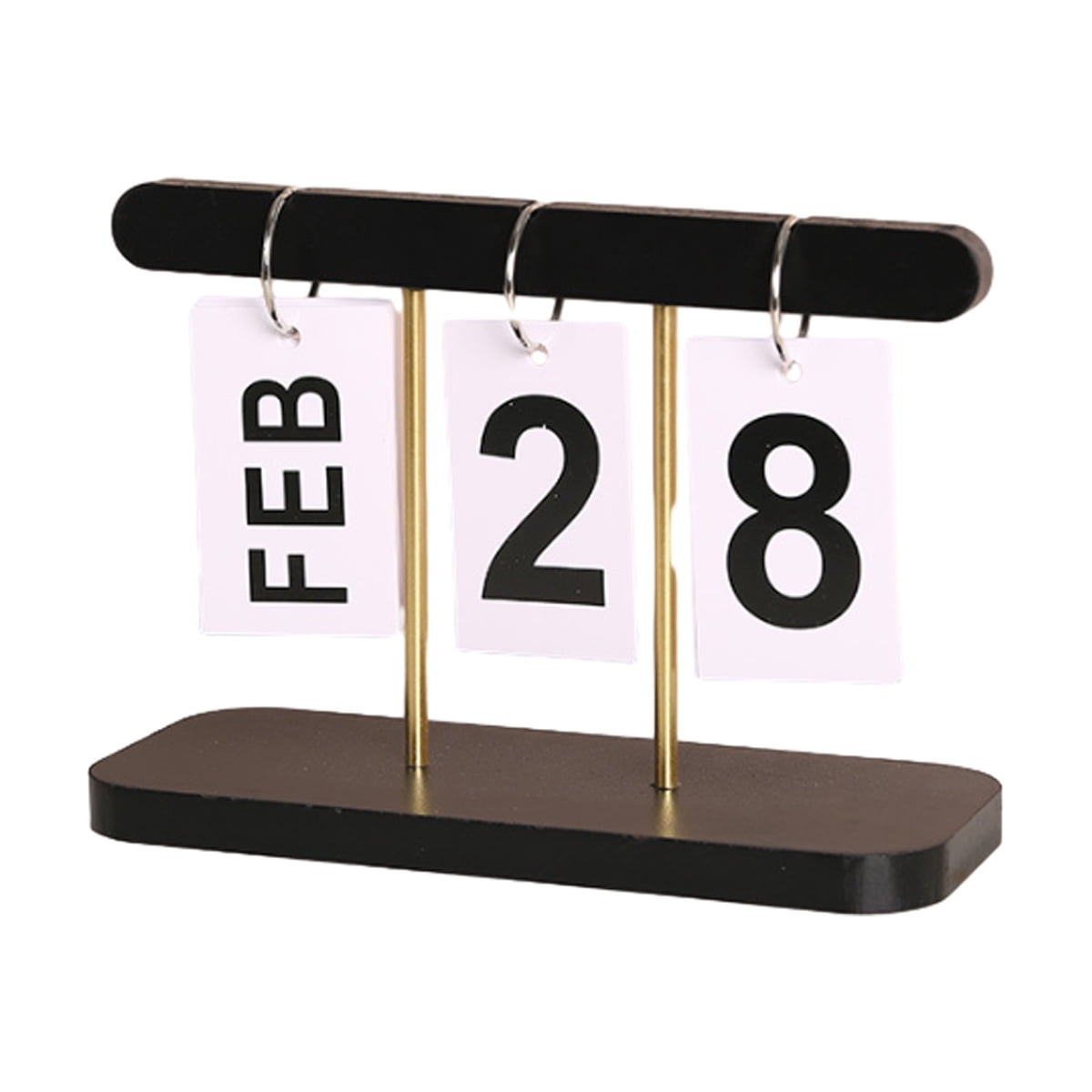 Unique Design Desk Flip Calendar Wooden Metal - Walmart.com