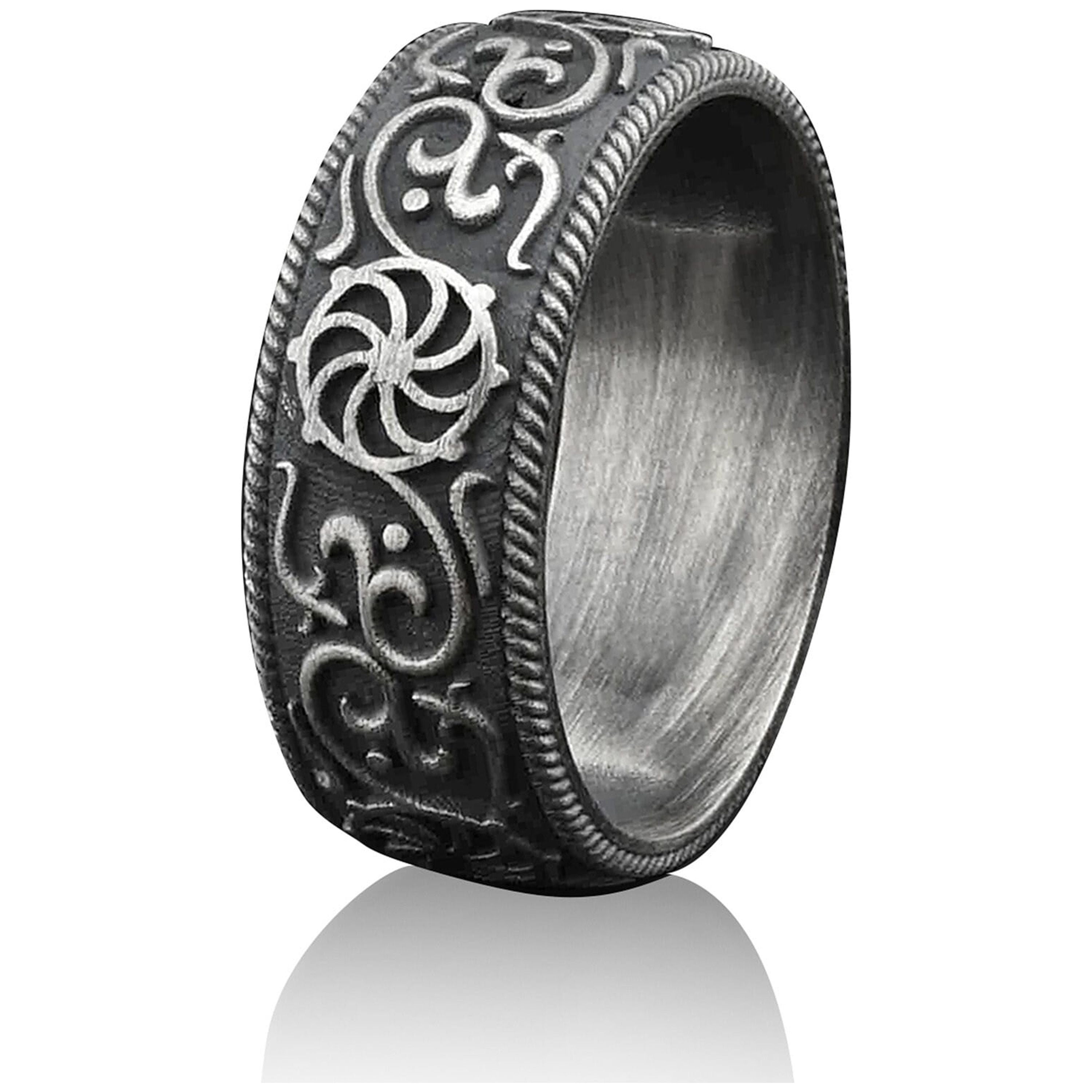 Unique Design Handmade Sterling Silver Men Band Ring, Silver Men ...