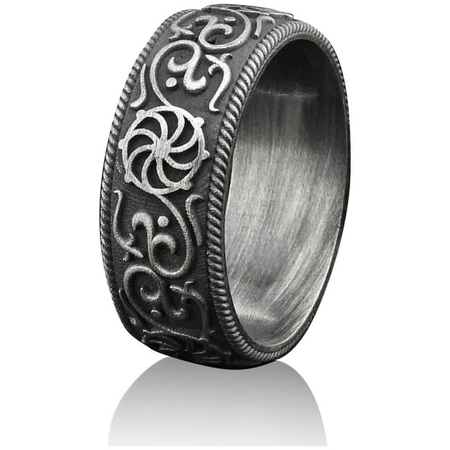 Unique Design Handmade Sterling Silver Men Band Ring, Silver Men ...