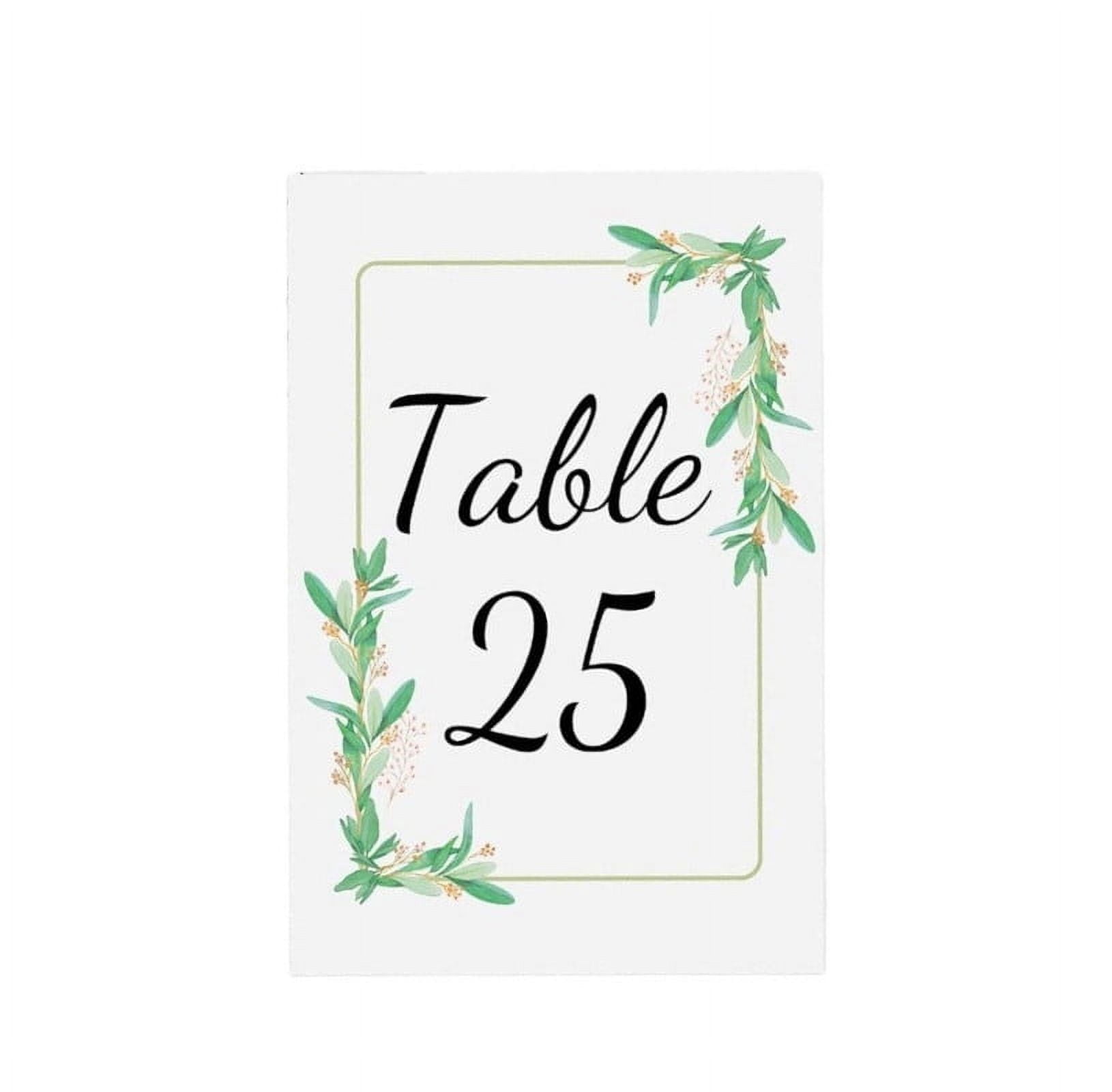 Unique Design Table Number Cards Double Sided Party Table Numbers for ...