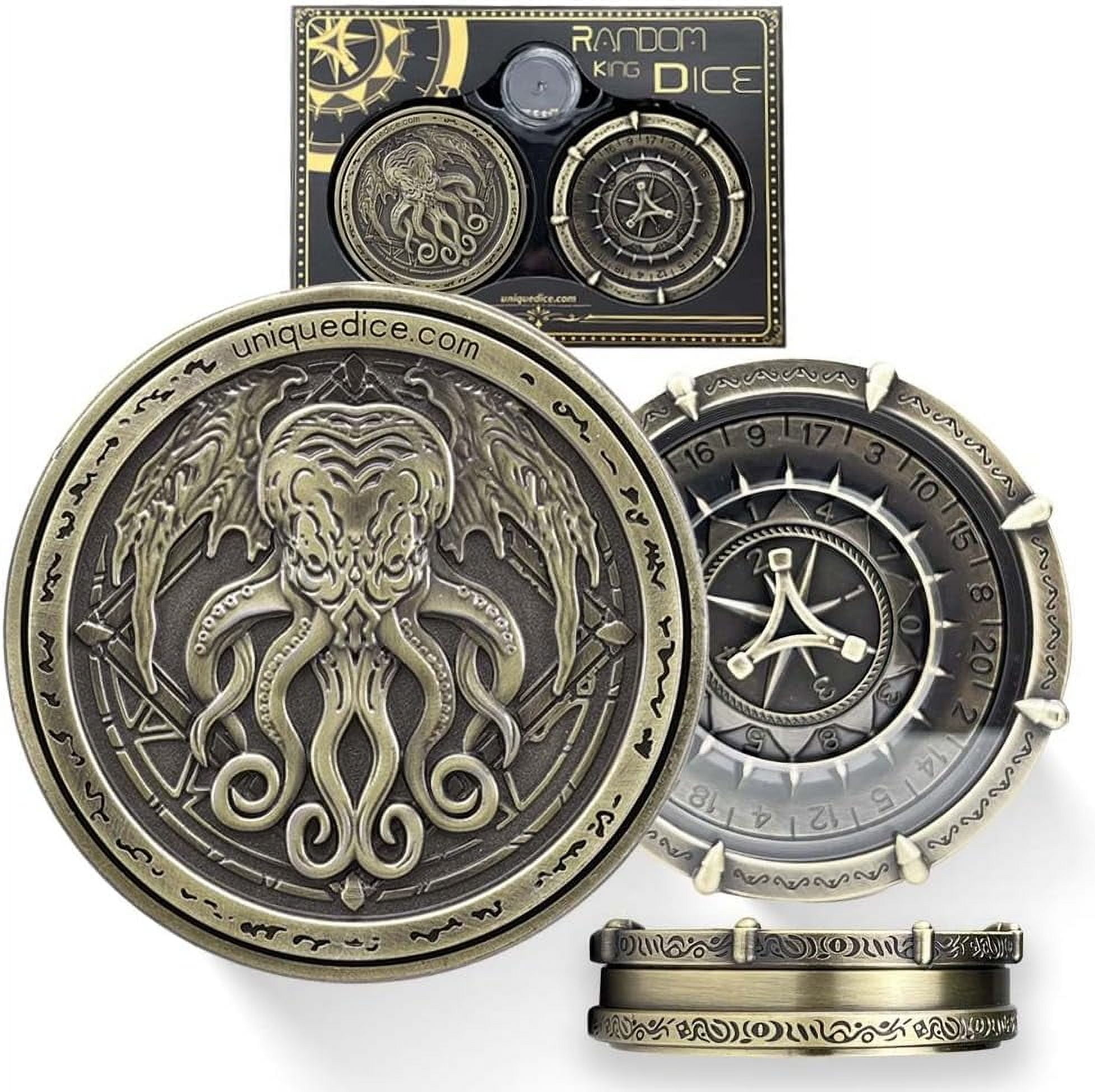 Unique Dice Cthulhu Metal Dice Set, Yellow - Walmart.com