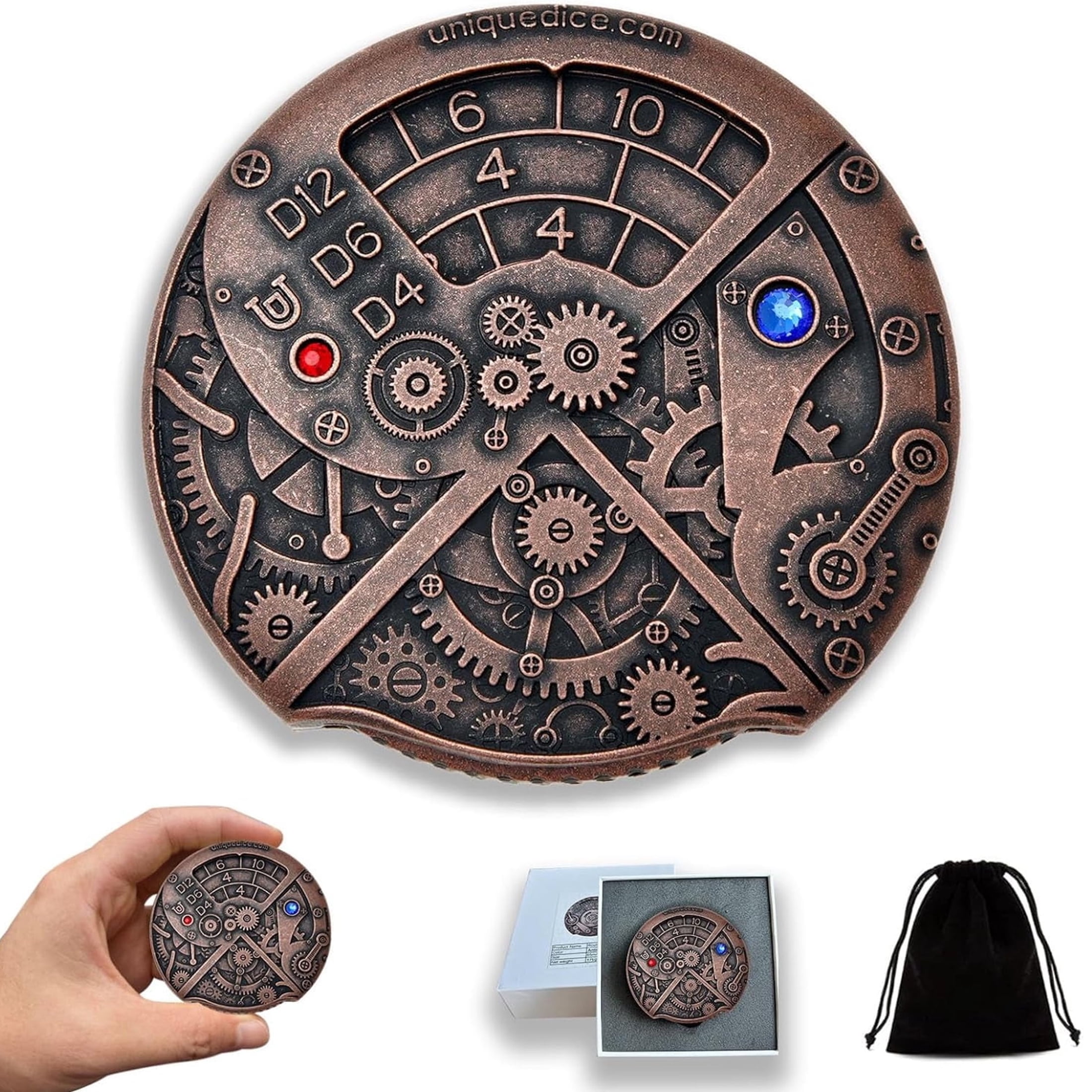 Steampunk Dice Spinner Dice Set for Dungeons and Dragons TRPG - Walmart.com