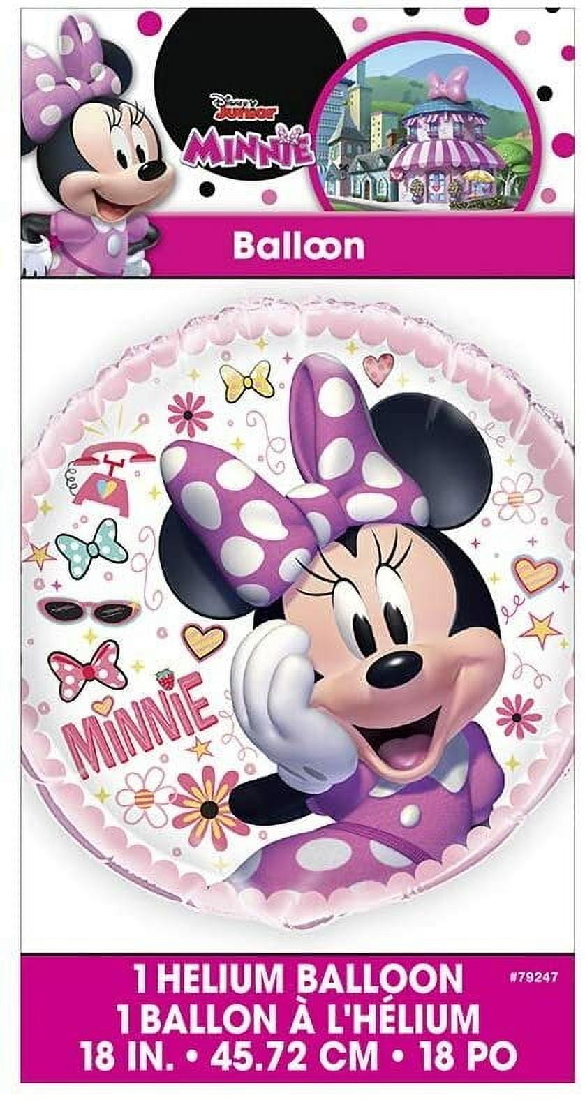 Unique Disney Iconic Minnie Mouse Round Foil Balloon 18 Inches ...