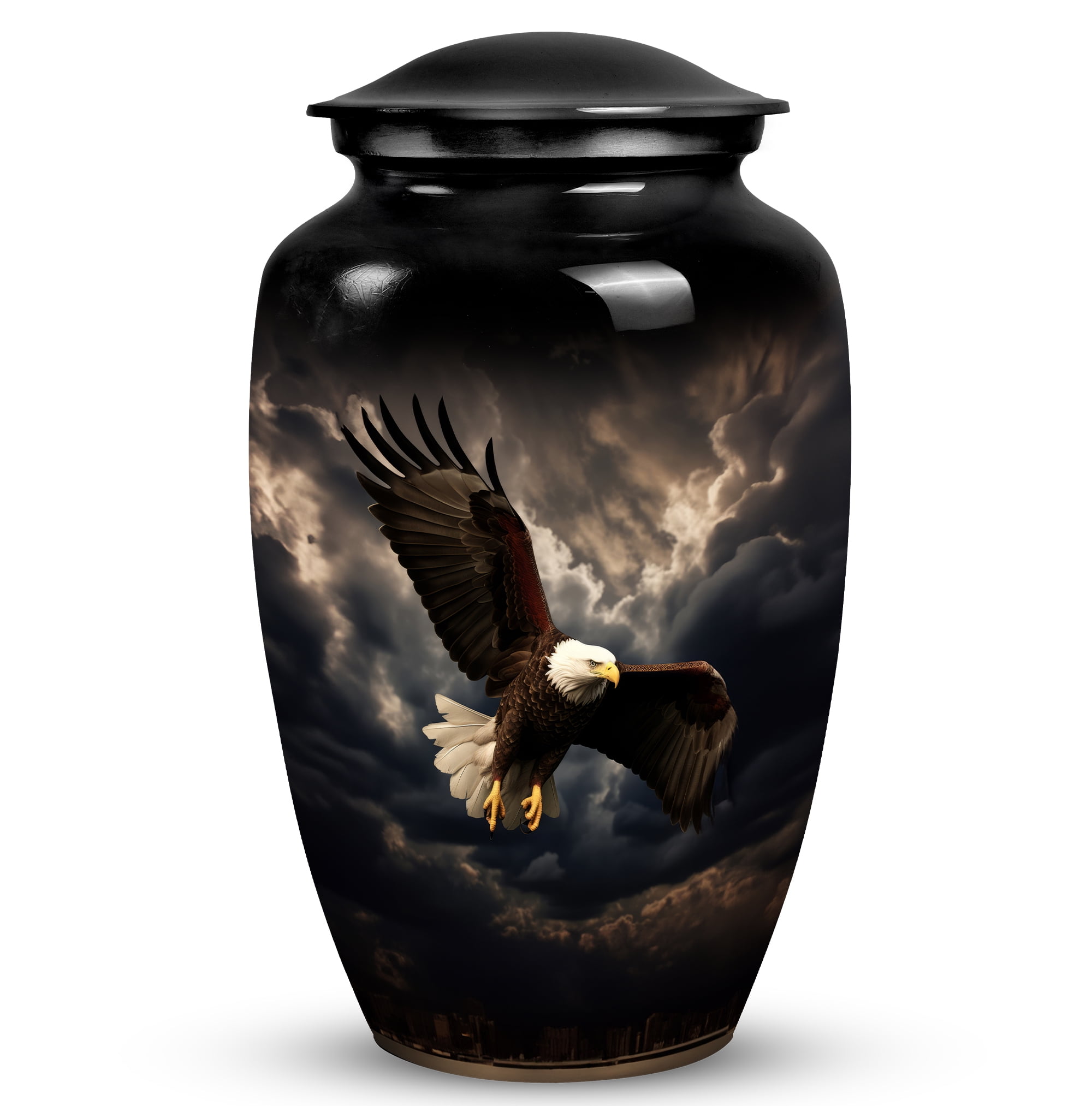 Unique Eagle With Rain Clouds Design Urn Cremation Urn For Adult Ashes ...
