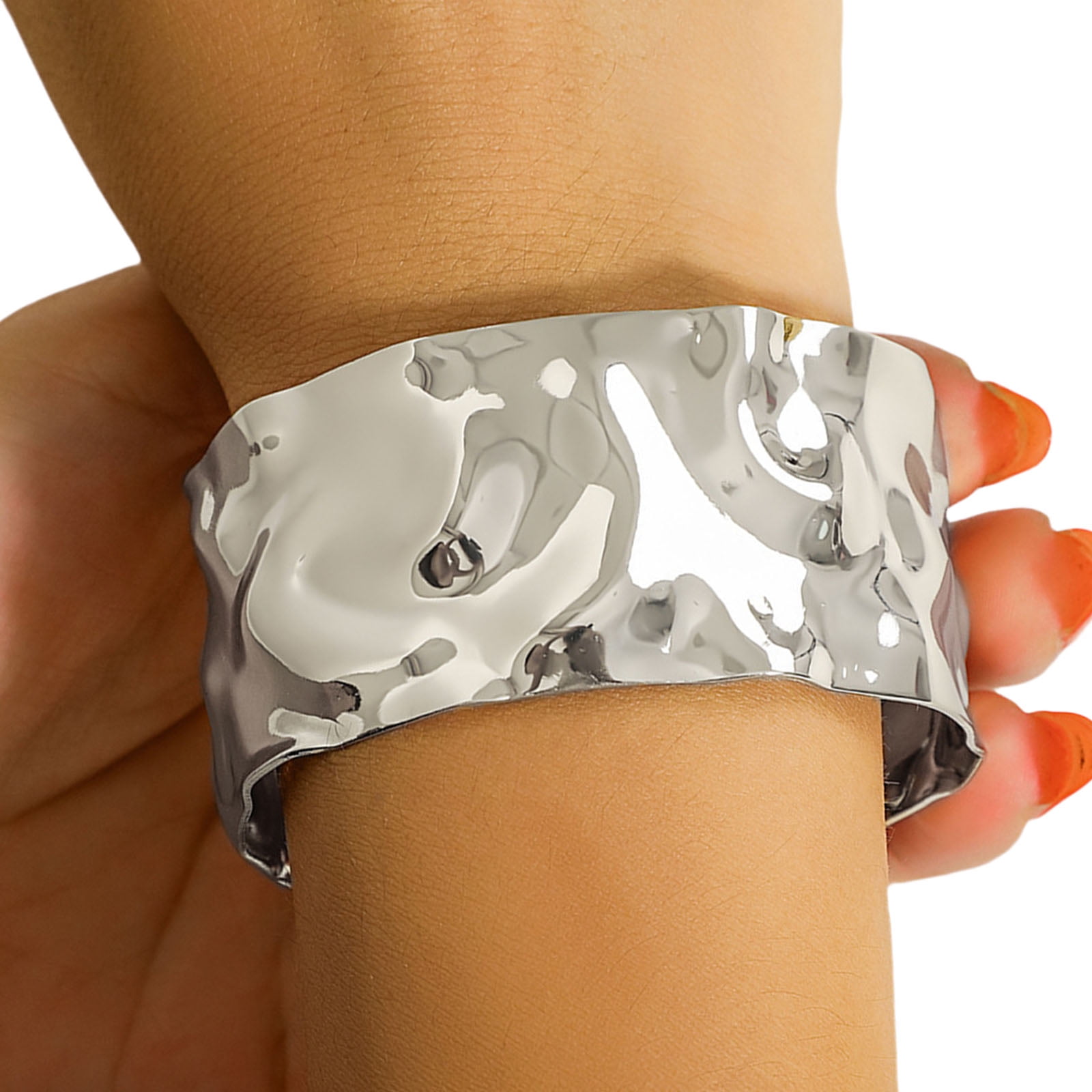 Unique Edges Textured Iron Bangle With Aggressive V Cut Detail Unisex ...