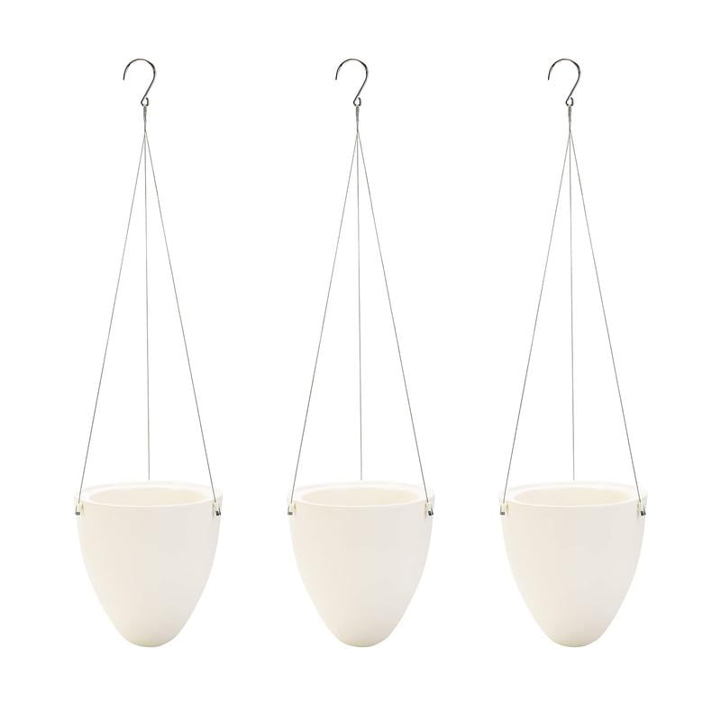 Unique Eggshell Self Watering Hanging Planters, 3PC Modern Design 7.2 ...