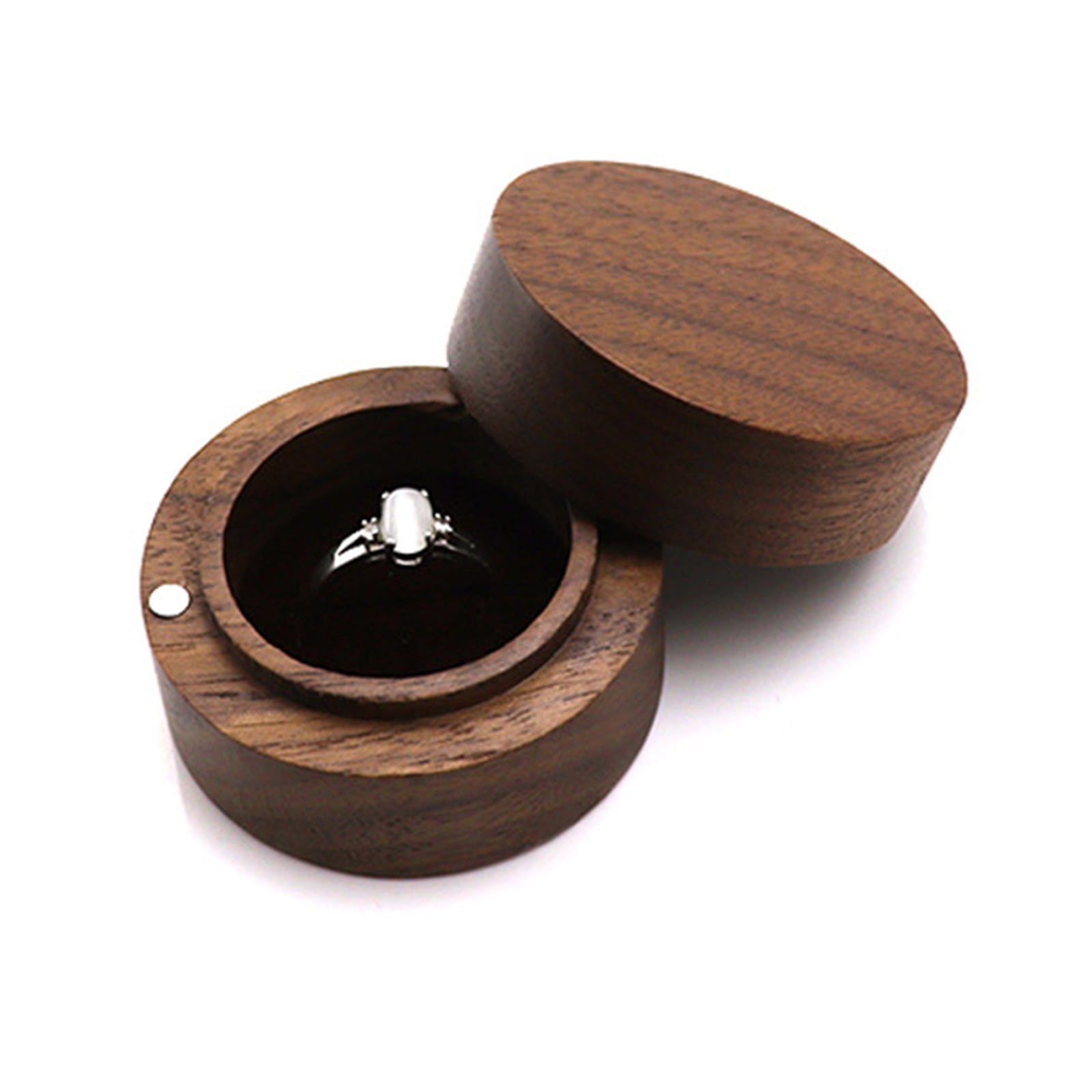 Unique Engagement Ring Box for Proposal Wooden Lighter Ring Box for Men ...