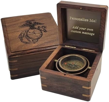 Unique Engraved Compass Gifts Personalized for US Army, Air Force ...