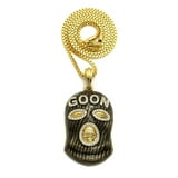 Unique Fashion 21 Hip Hop Goon Ski Mask Man Pendant 2mm 24" Box Chain ...