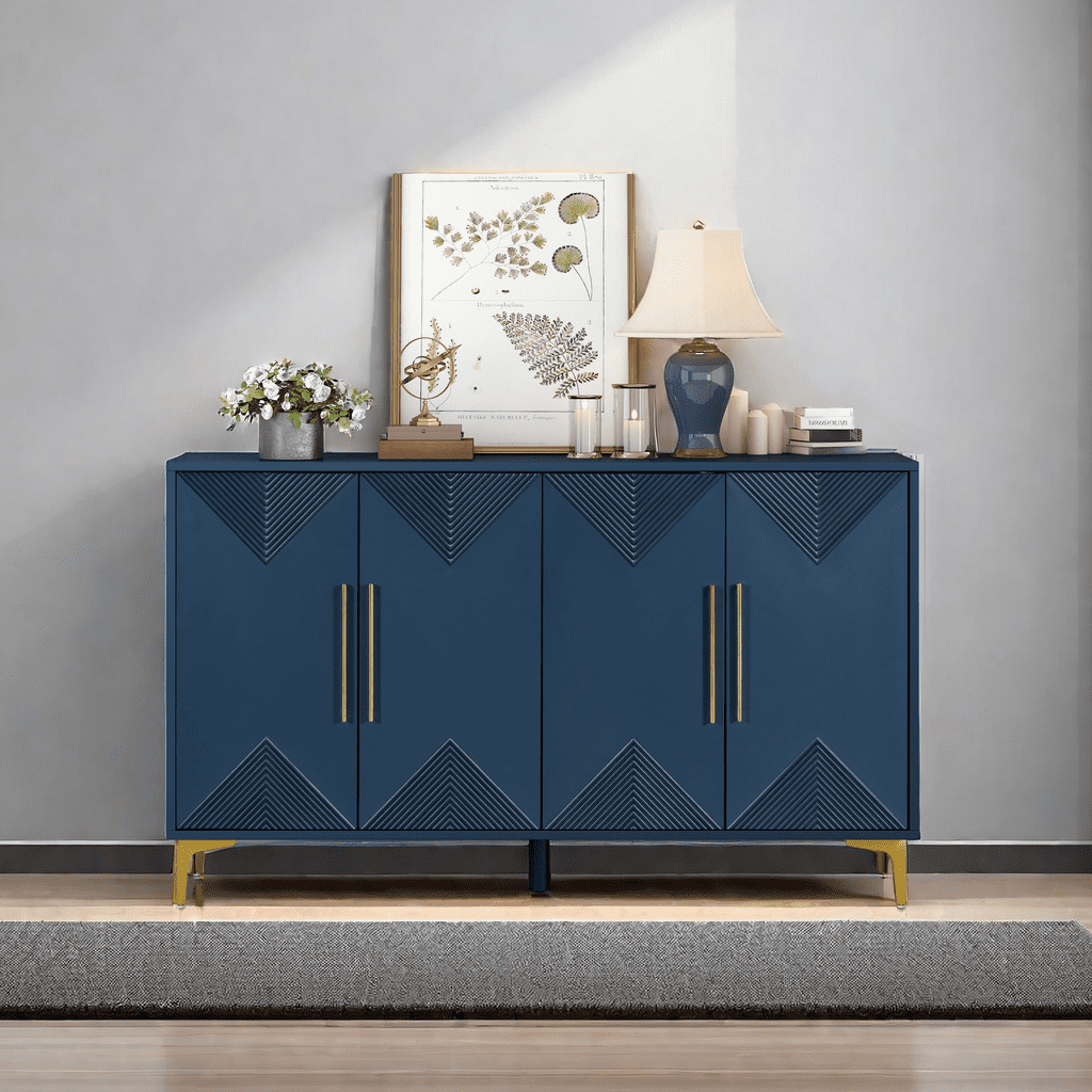 Unique Features of a Four-Door Cabinet with Two-Tone Triangular Pattern ...