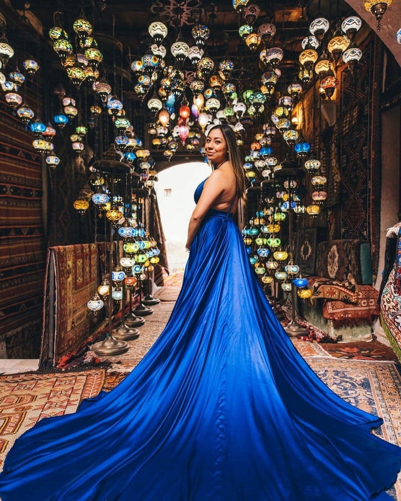 Unique Flying Dresses Photoshoot Dress | Flowy Dress | Satin Dress ...