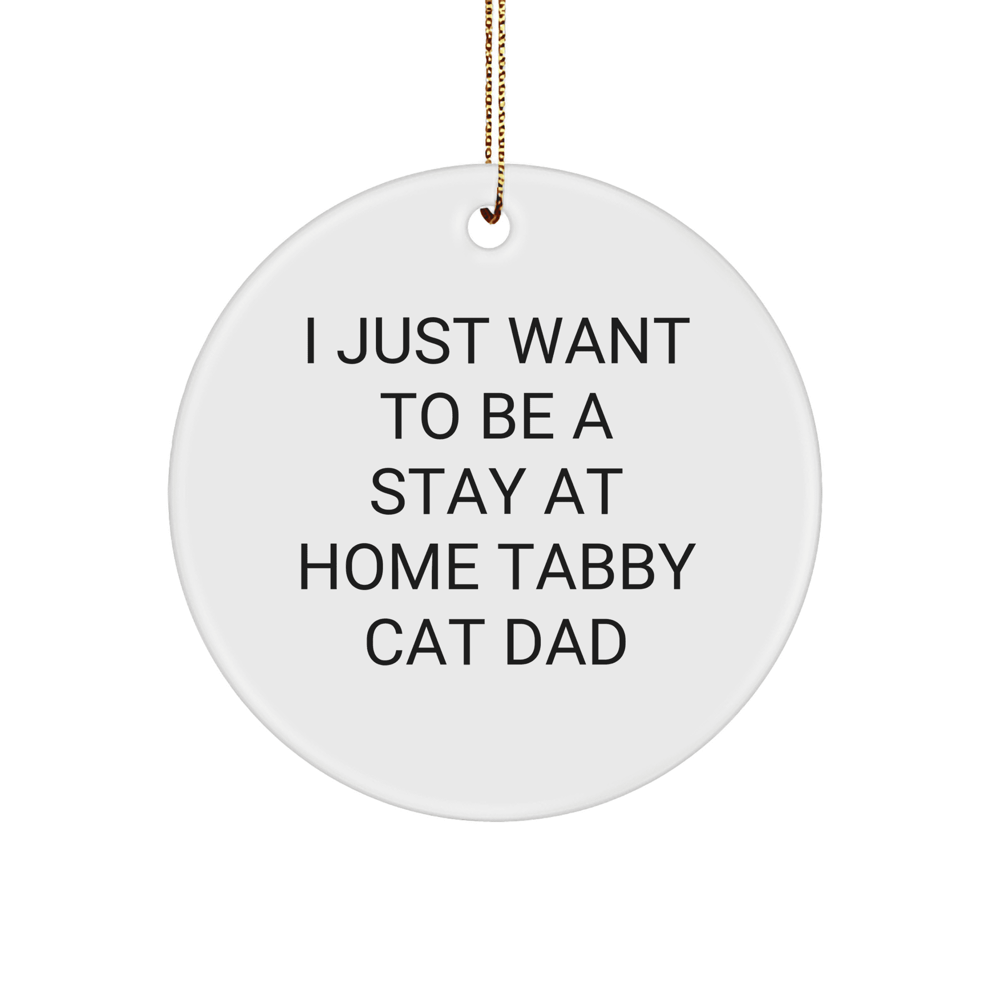 Unique Funny Tabby Cat Dad Gifts I Just Want To Be A Stay At Home Tabby ...