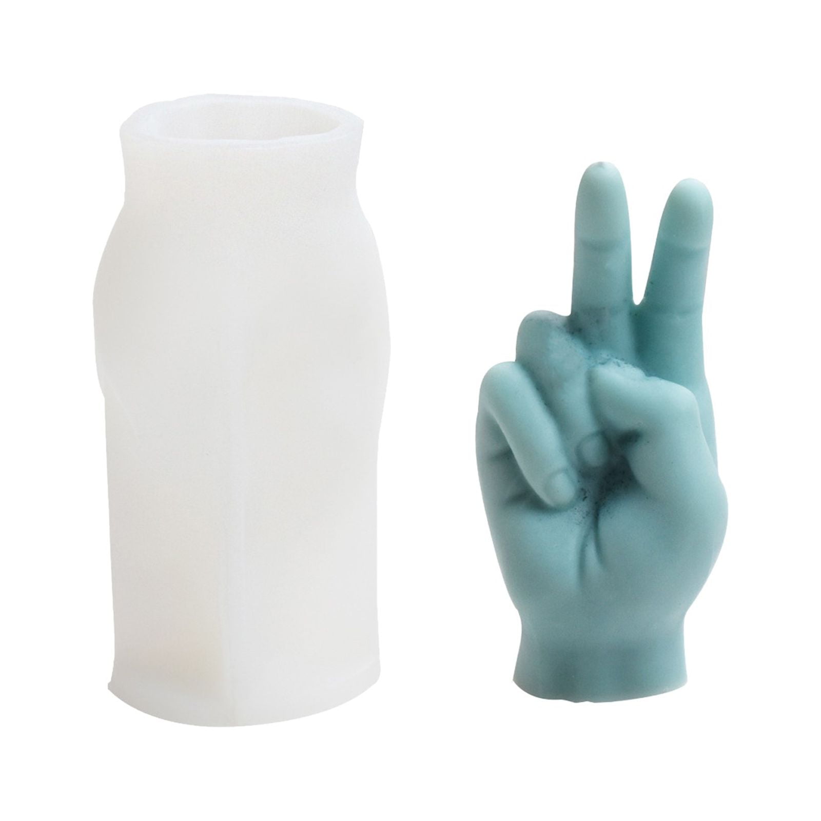 Unique Gesture Finger Shape DIY Silicone Candle For Resin Art And ...