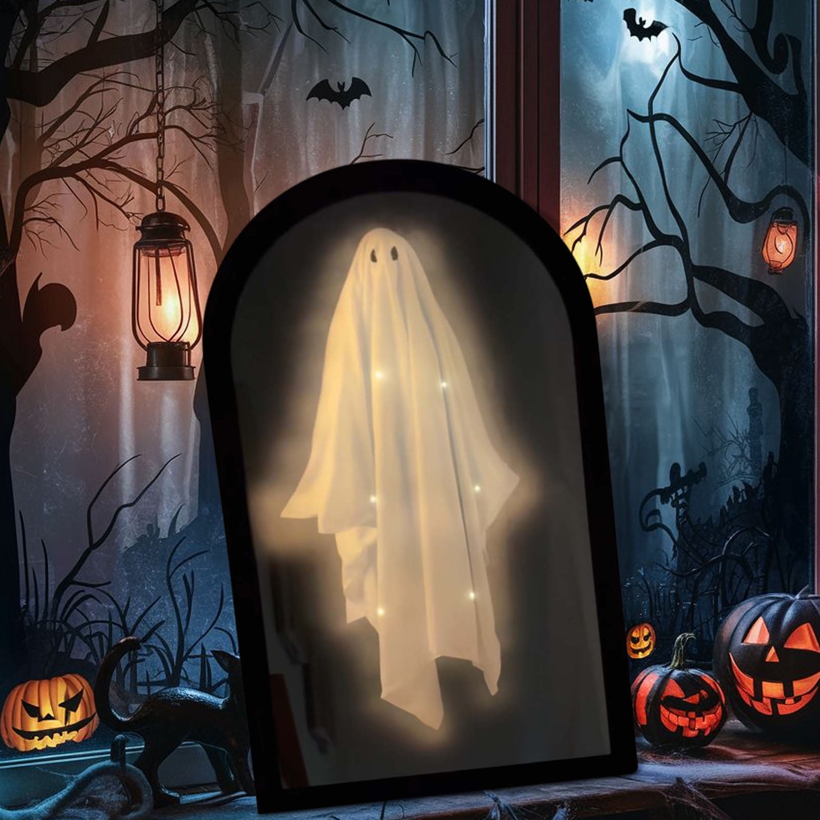Unique Ghost Mirror for Halloween Different Size Martha Light Up ...
