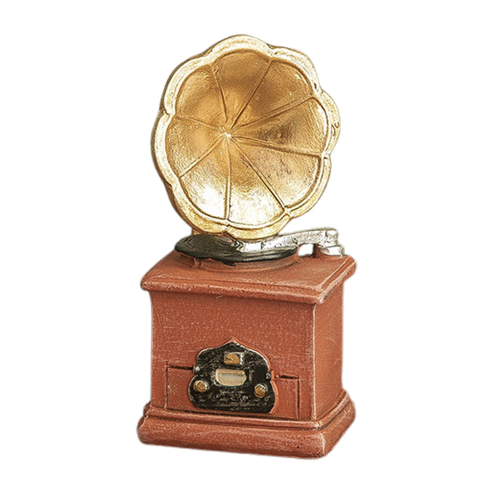 Unique Gifts Desktop Ornament Mini Dollhouse Gramophone Mini House ...